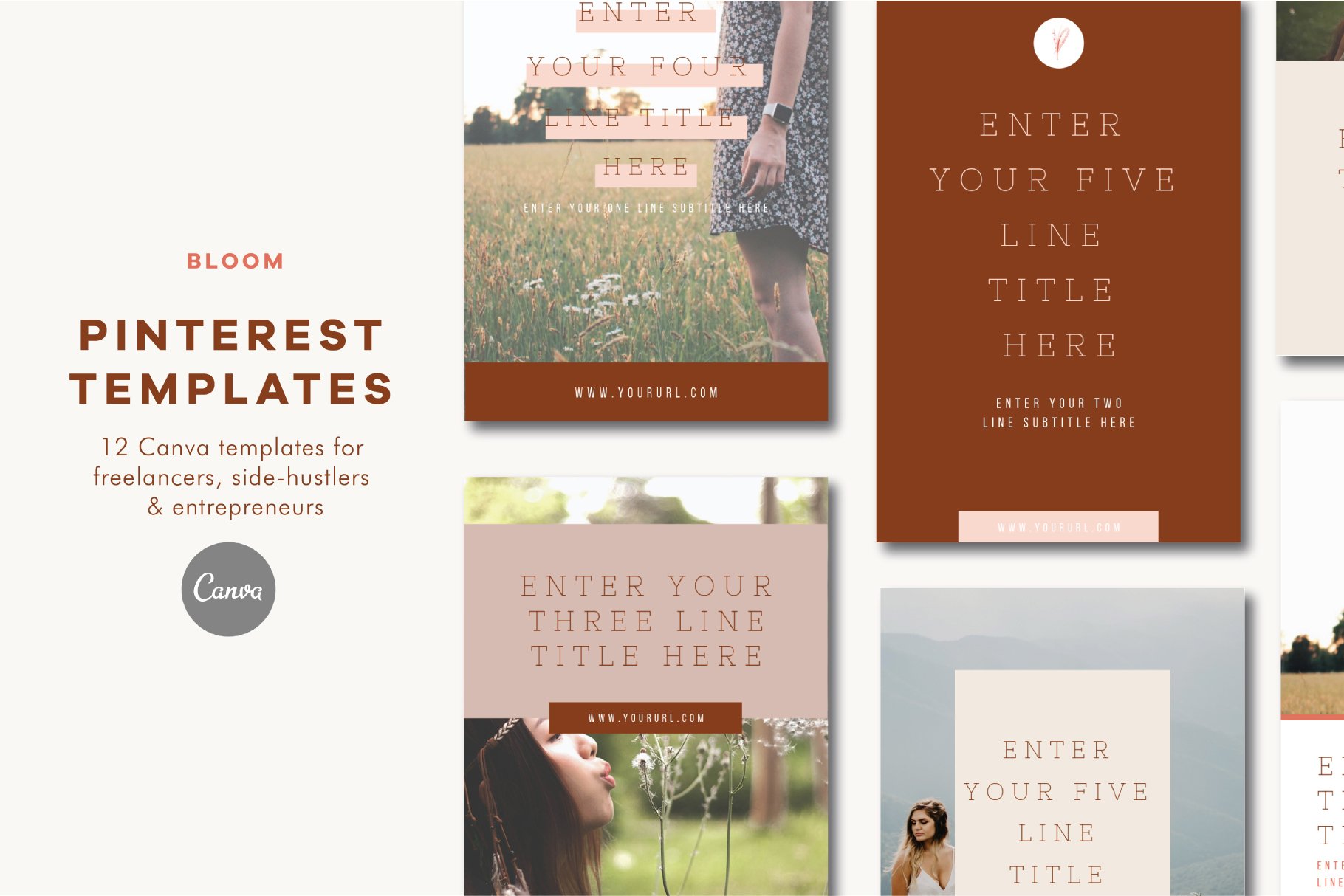 Pinterest Templates |Canva | Bloom (424170) | Presentation Templates ...