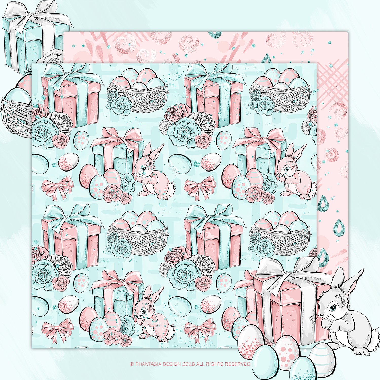 Easter Digital Paper Pack (278561) | Patterns | Design Bundles