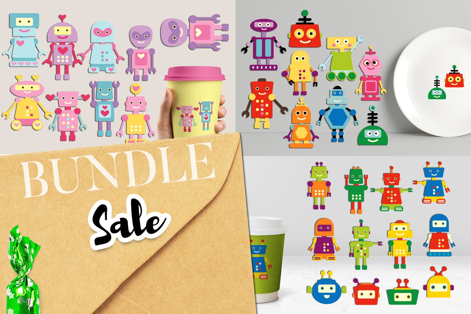 Illustrations Huge Bundle - Clip art for kids party (555620 ...