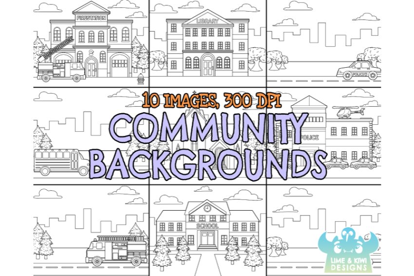 Community Map Clipart