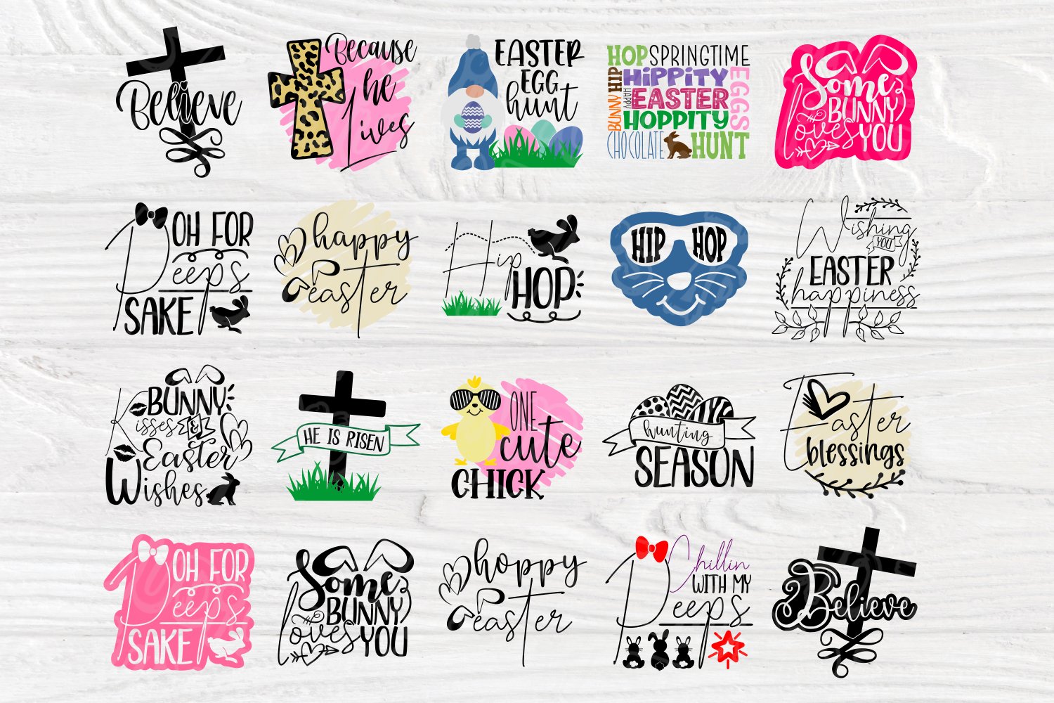 Easter SVG Bundle | Happy Easter Svg | Easter Cut Files (519711) | Cut ...