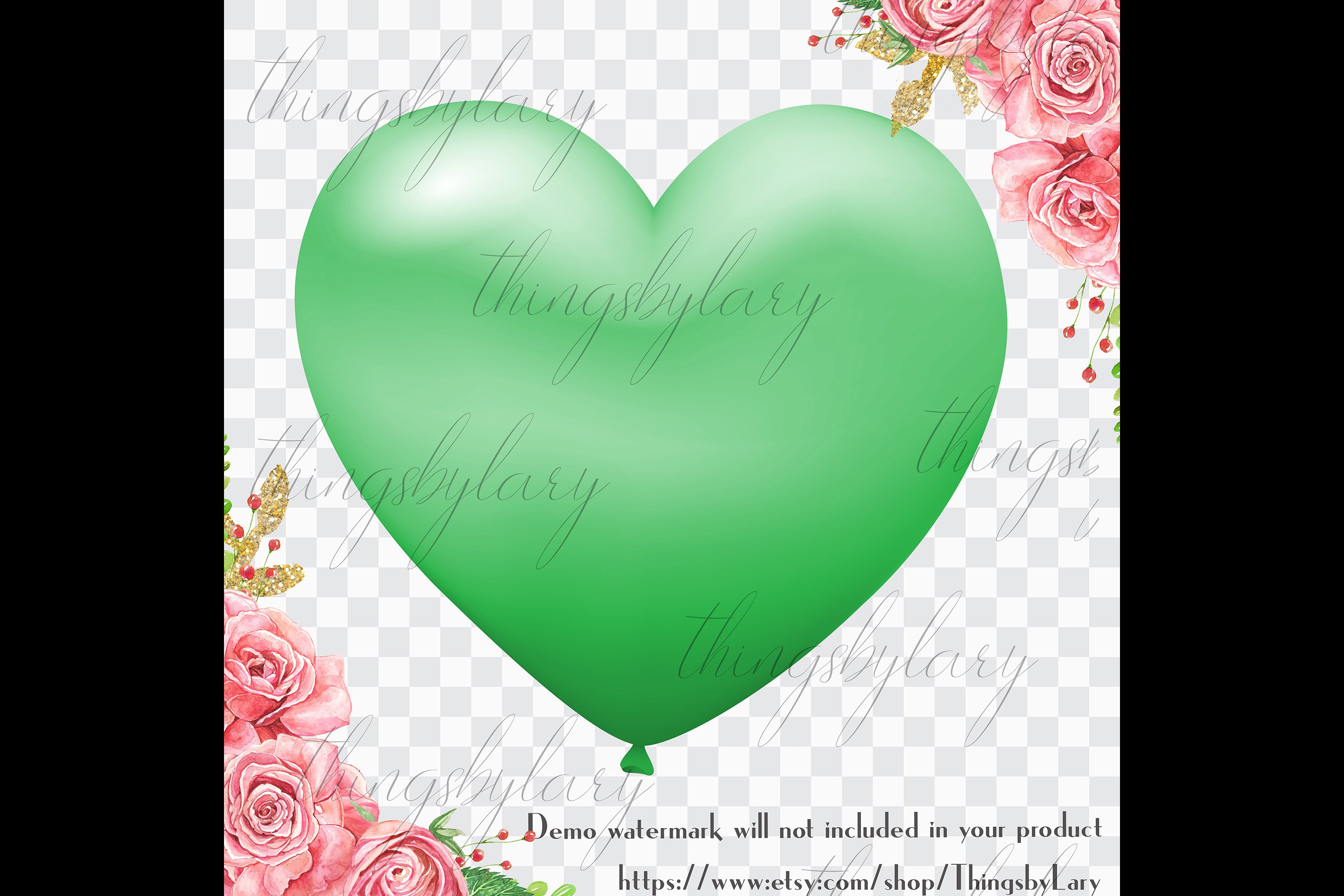 100 Gradient Matte Heart Balloon Printable Sticker Clip Arts (220810 ...