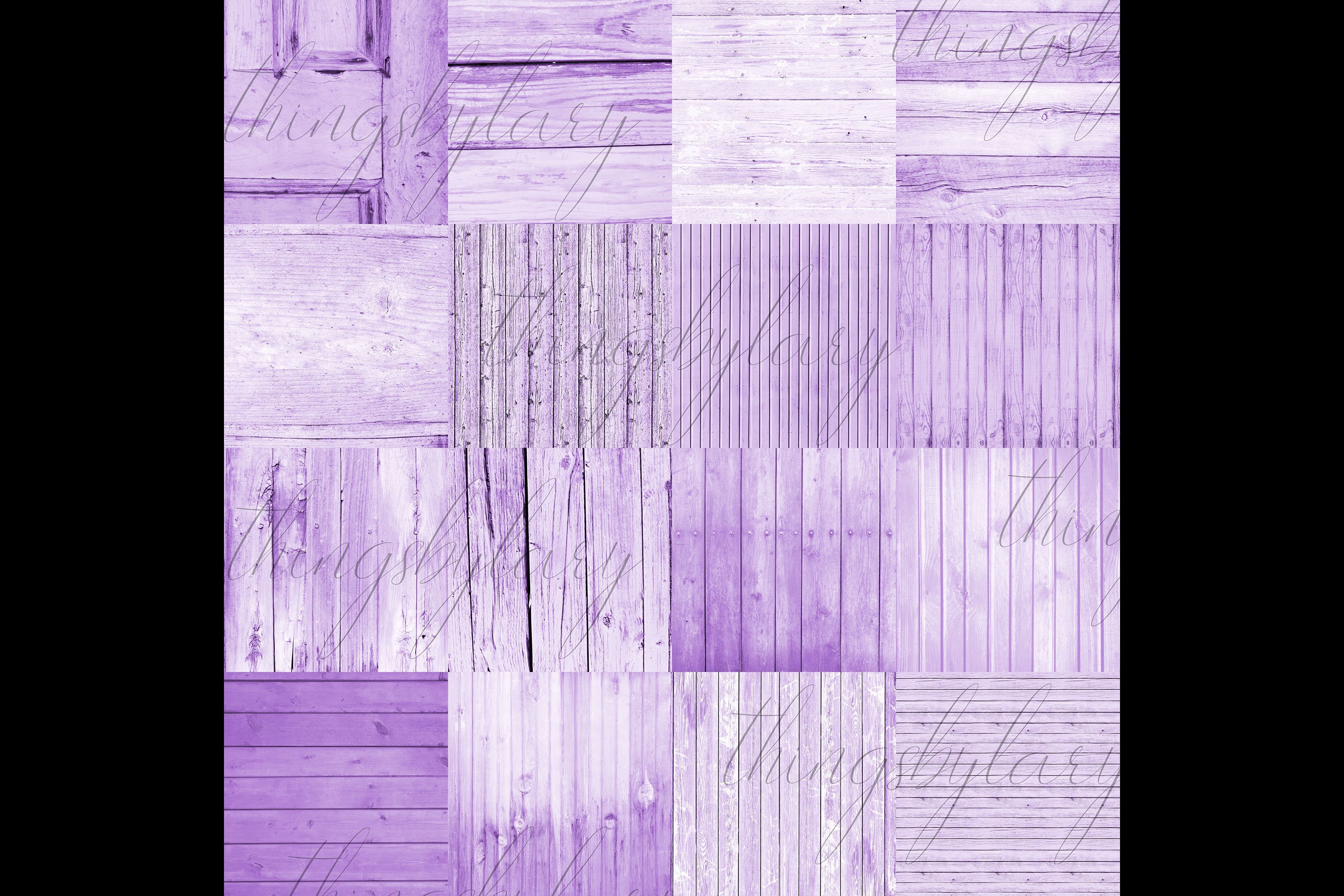 16 Lavender Wood Texture Digital Papers, Barn Wood Papers (135795 ...