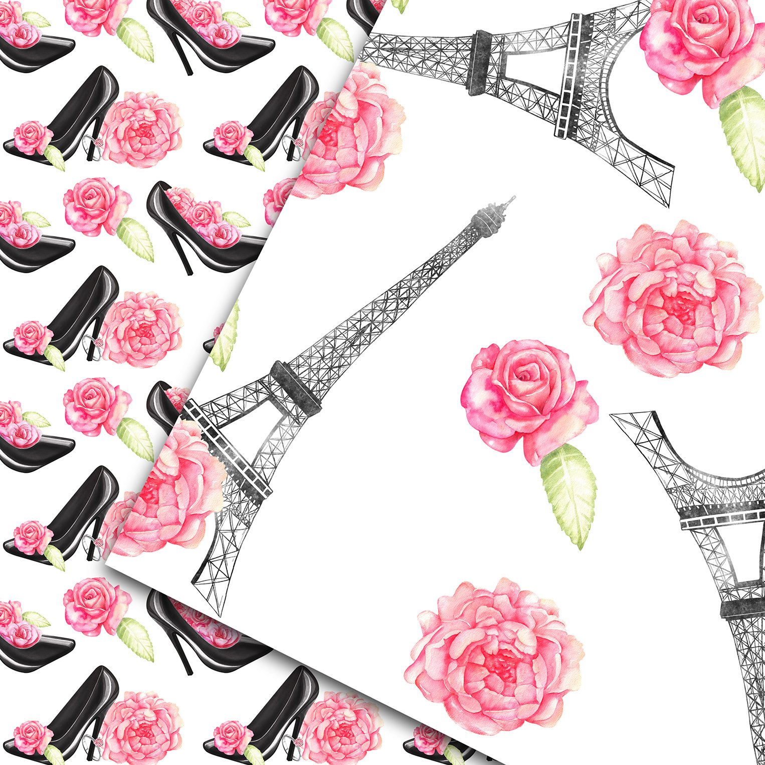 Valentine's day digital paper pack (188507) | Patterns | Design Bundles
