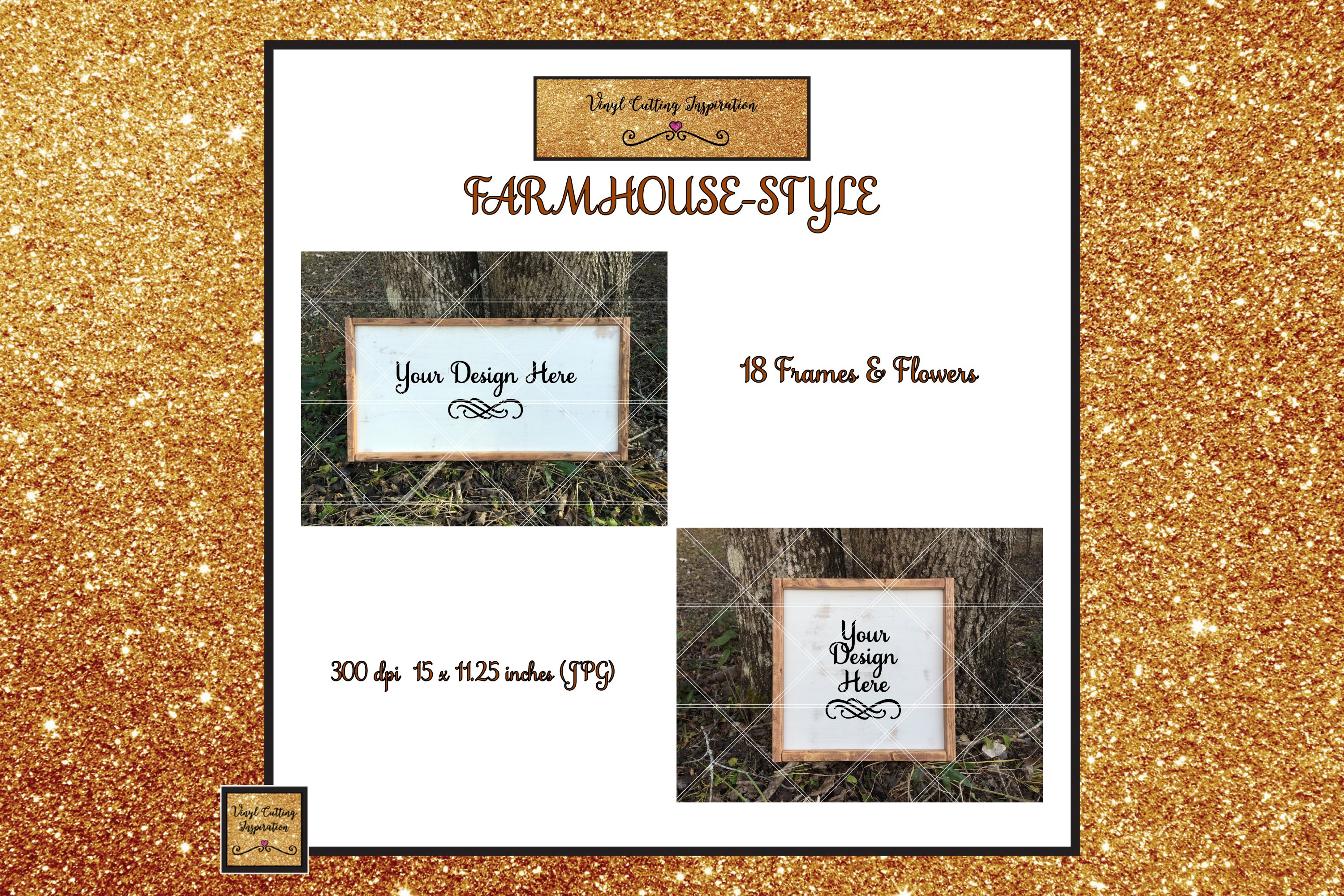 Wood Sign Mock ups Farmhouse Bundle Wood Frame Mockups JPG (209531 ...