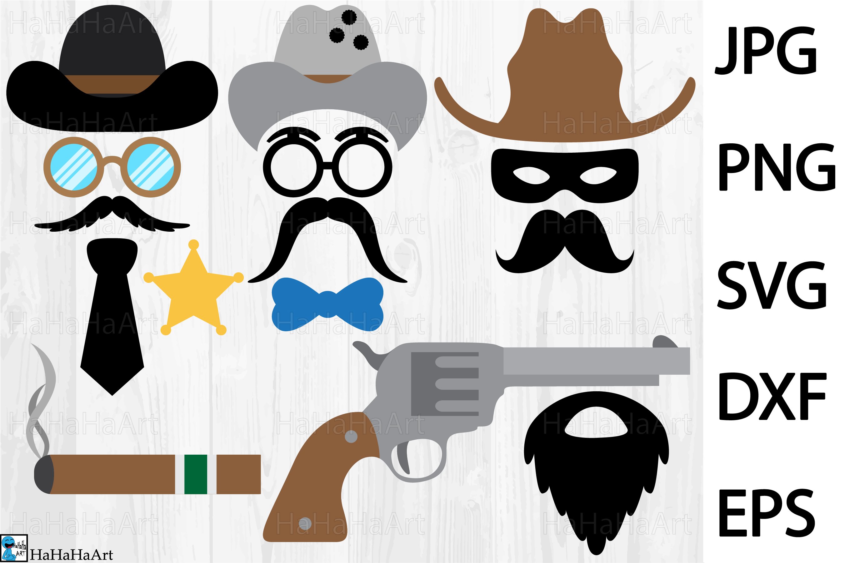 Props Cowboy - Clip art / Cutting Files 323c (480006) | Decorations ...