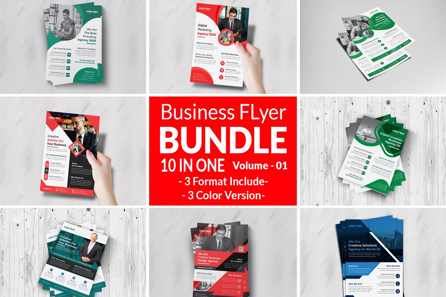 Flyer Bundle (1178505) | Flyers | Design Bundles