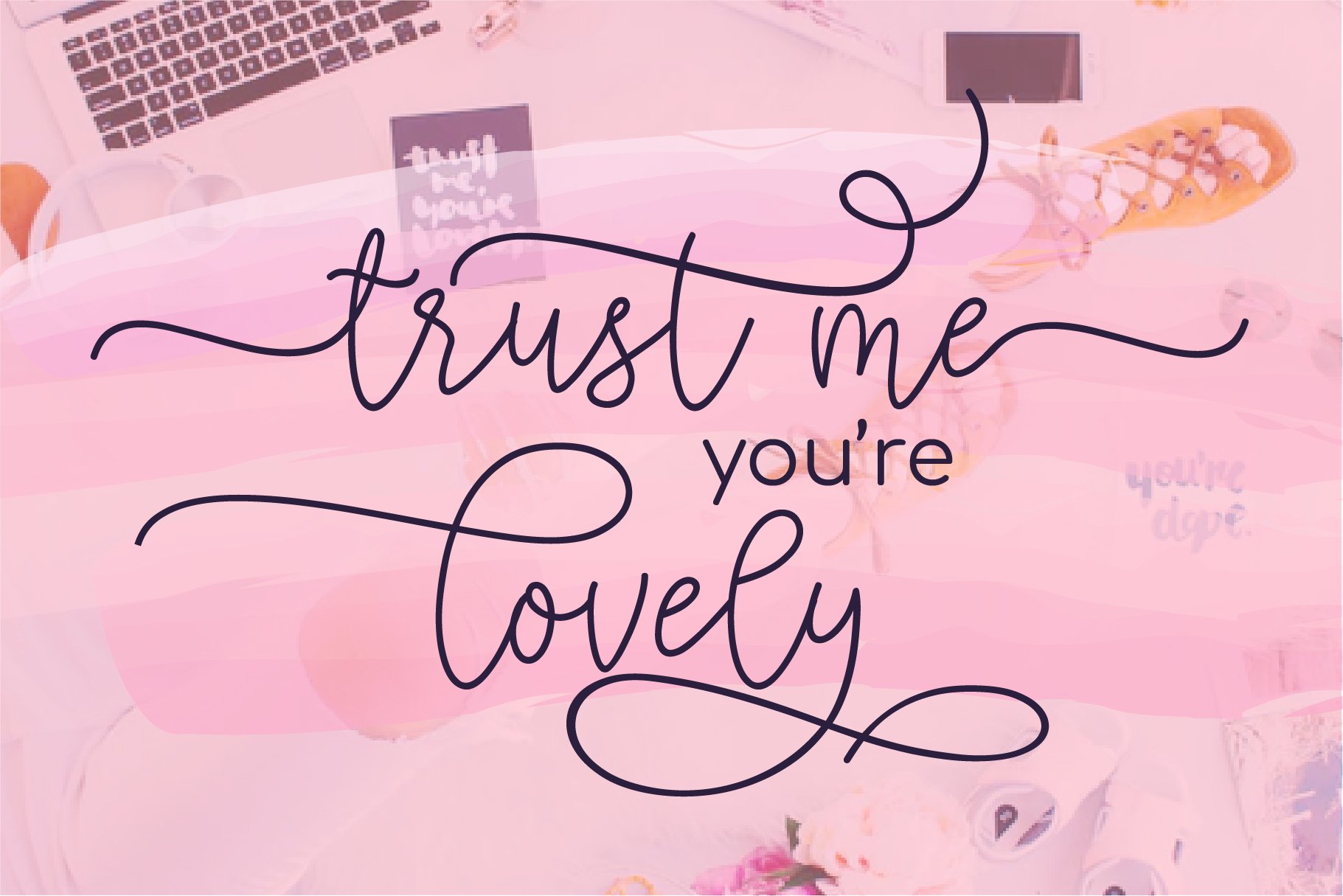 Cattoms Cute Script Fonts (236289) | Monoline | Font Bundles