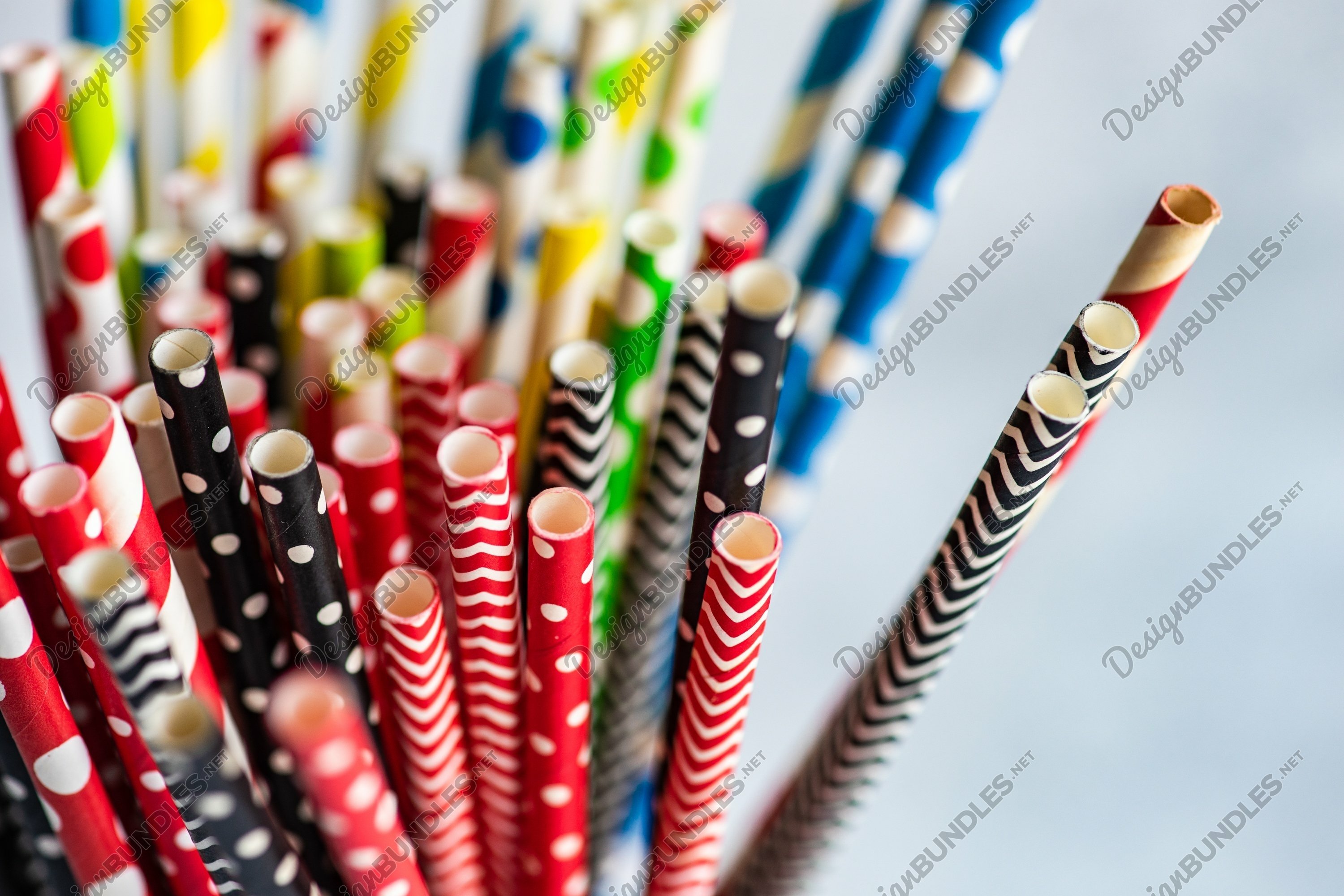 Drinking straws variety (1369169) | Food and Drink | Design Bundles