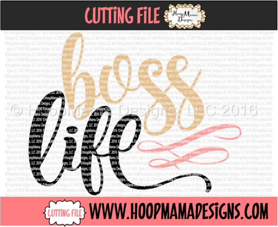 Boss Life - SVG Cutting File (112615) | SVGs | Design Bundles