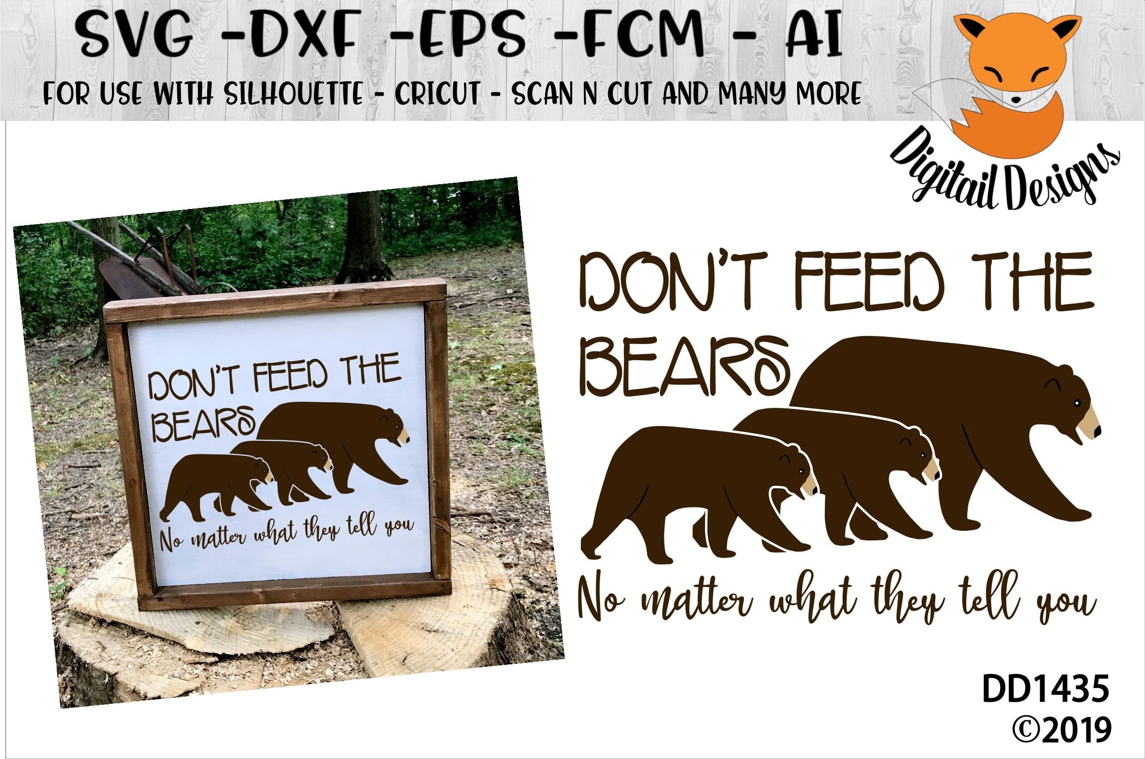 Don't Feed The Bears SVG