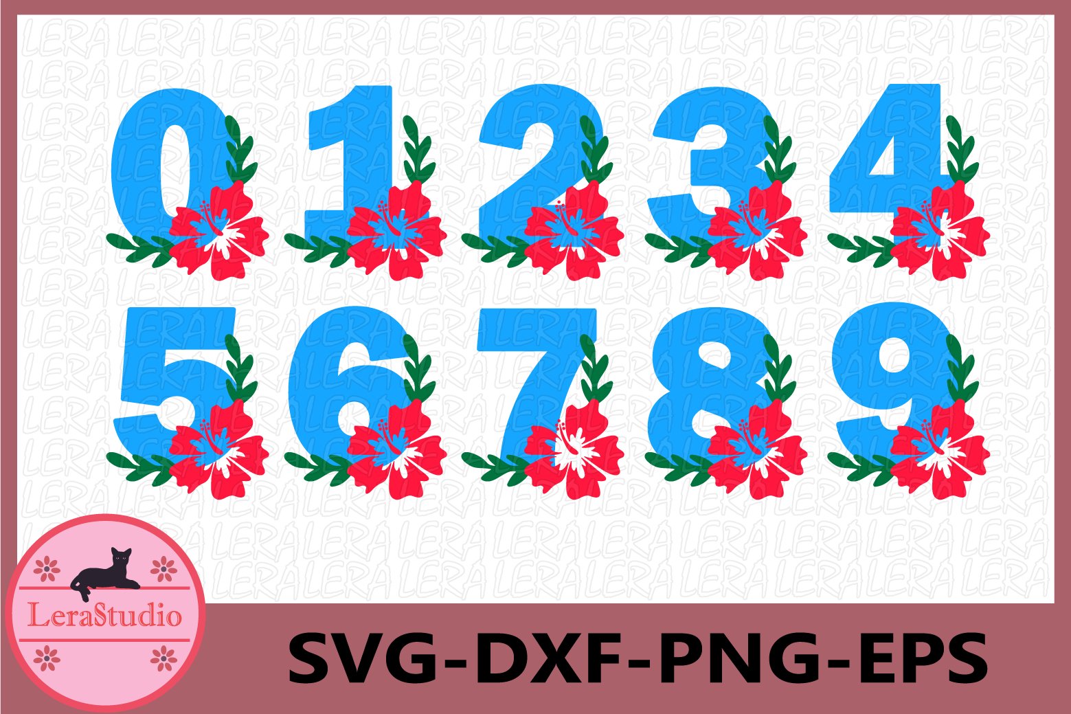 Numbers SVG, Floral Numbers Cut Files Svg (645672) | SVGs | Design Bundles