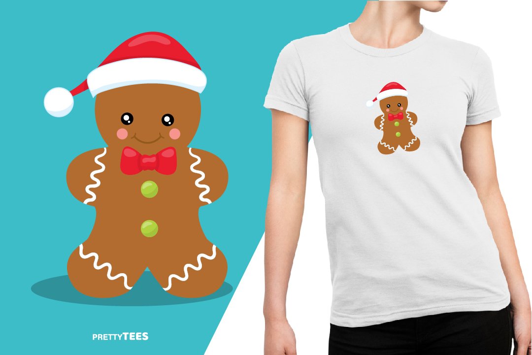 Gingerbread T-Shirt Design | Gingerbread Sublimation T-Shirt (1039104 ...
