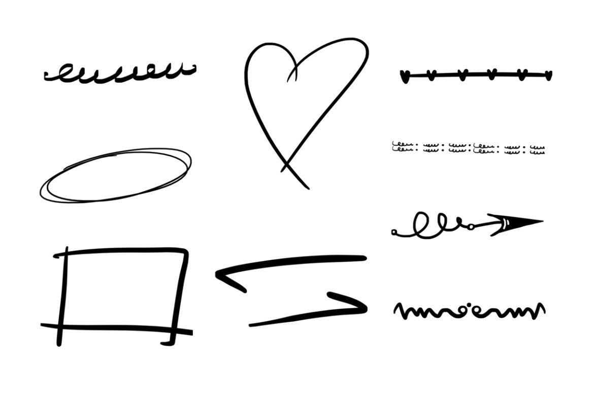 Underline Photoshop Stamp Brushes 2 (543328) | Brushes | Design Bundles