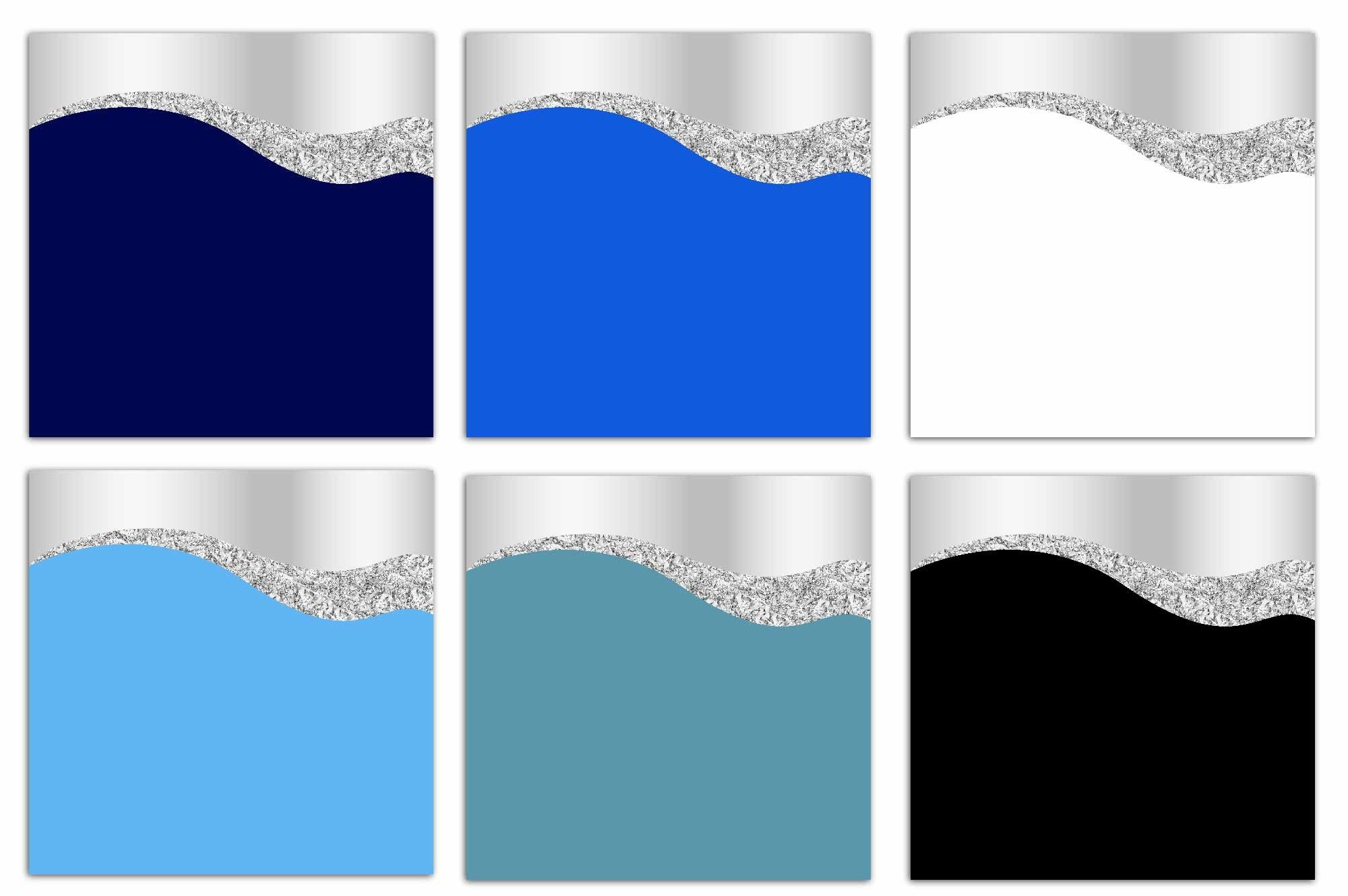 Deluxe Silver Digital Paper (552558) | Backgrounds | Design Bundles