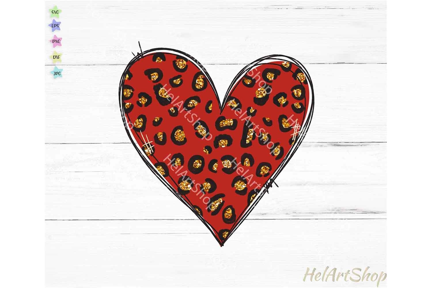 Leopard Heart PNG, Valentines day png (1129145) | Sublimation | Design ...