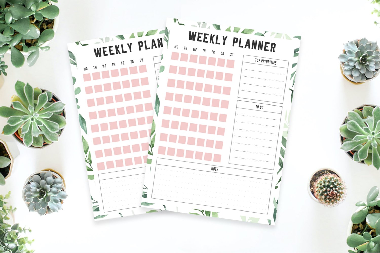 Colorful Weekly Planner Printable (981070) | Instagram | Design Bundles