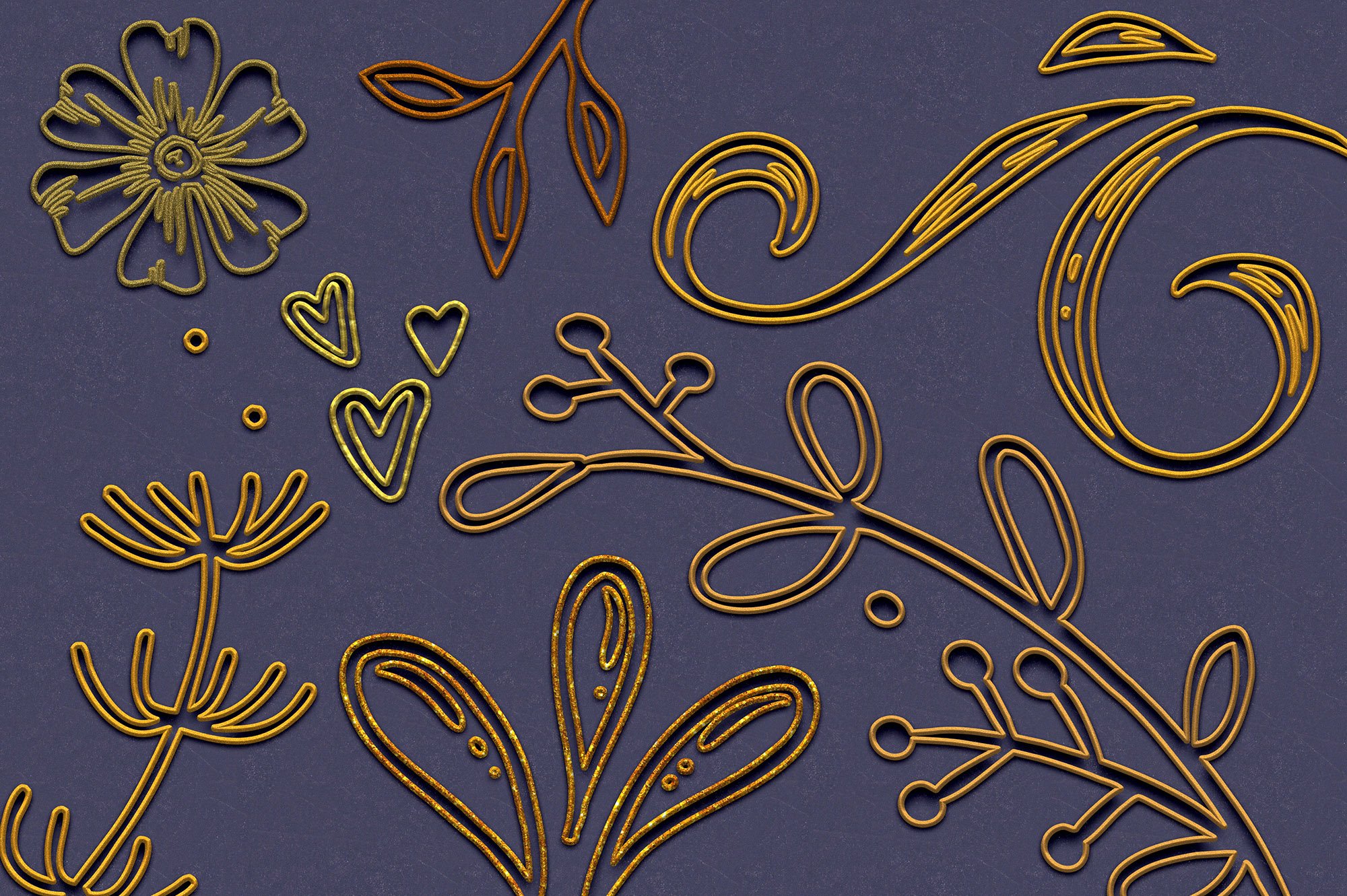 Gold Bling Photoshop Layer Styles (489659) | Add ons | Design Bundles