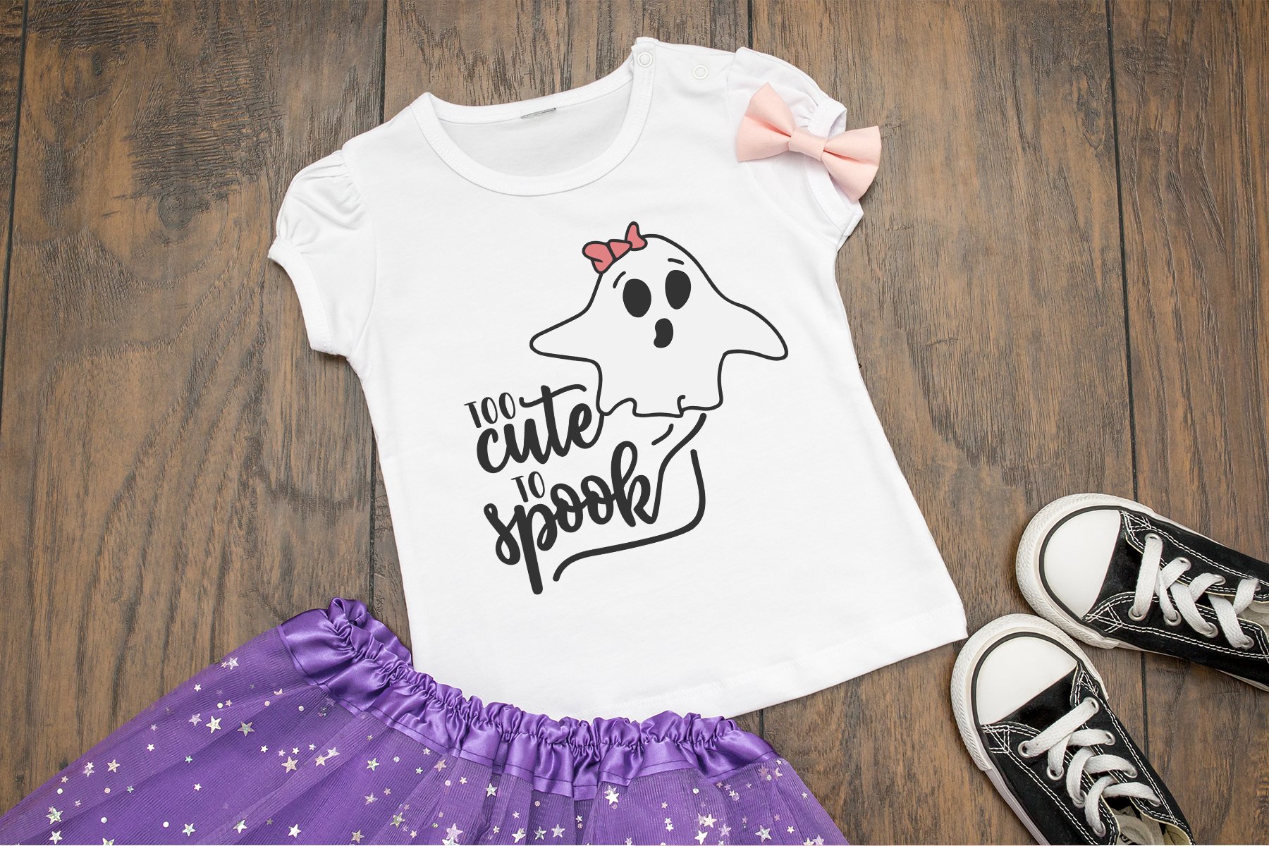 Too Cute to Spook | Ghost SVG | Halloween Cut Files