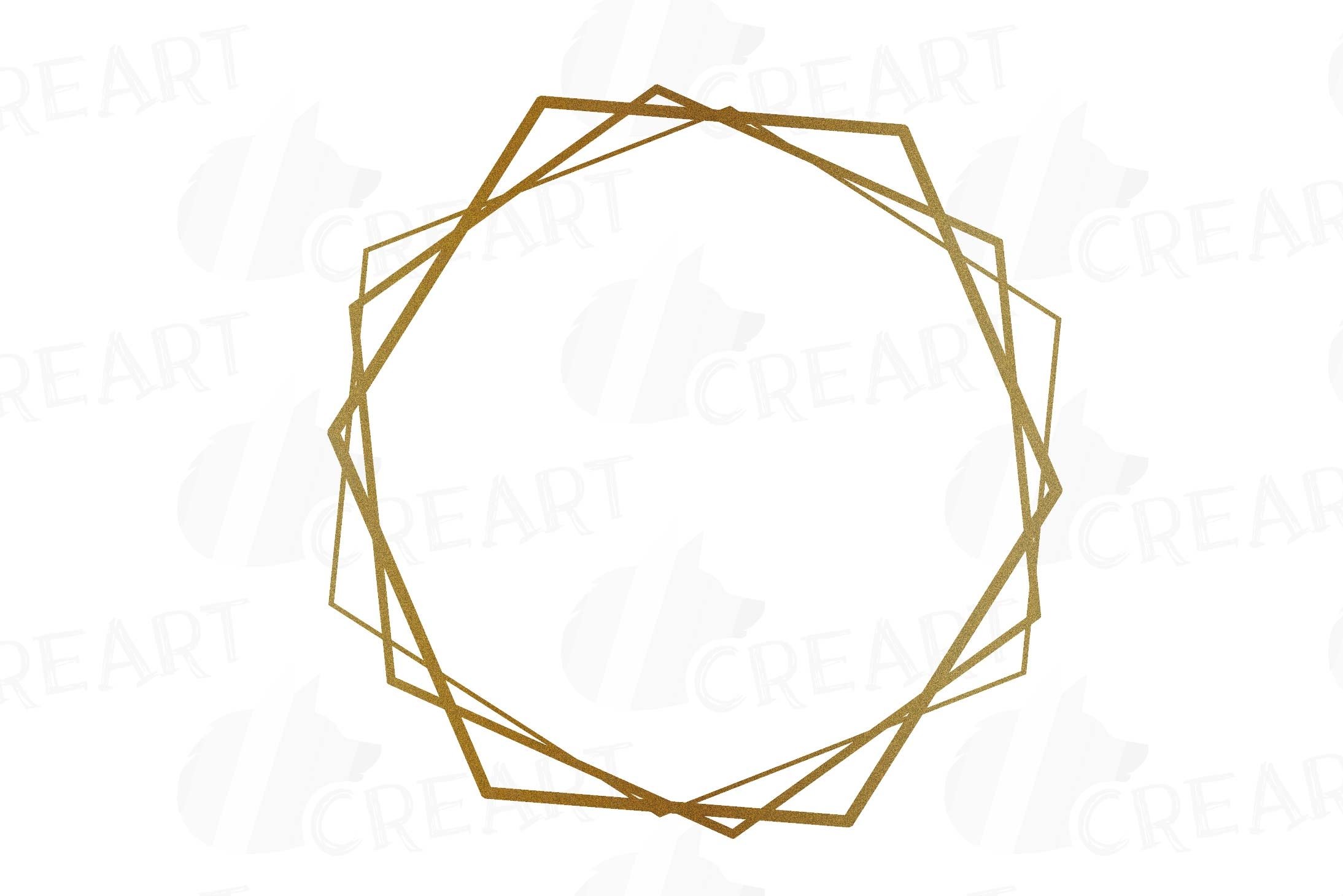 Glitter golden elegant wedding geometric frames png (209981 ...