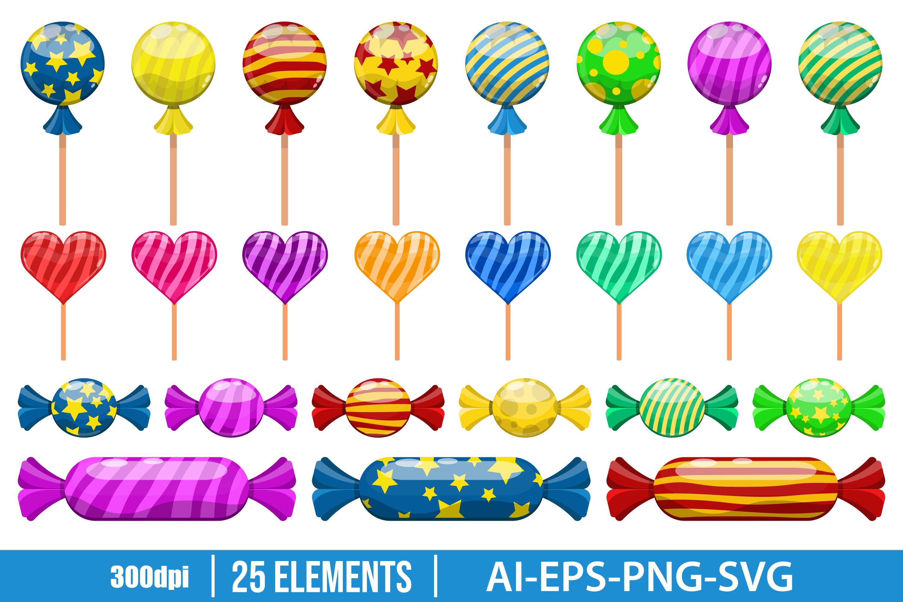 Sweet candy clipart vector design illustration (1265977 ...