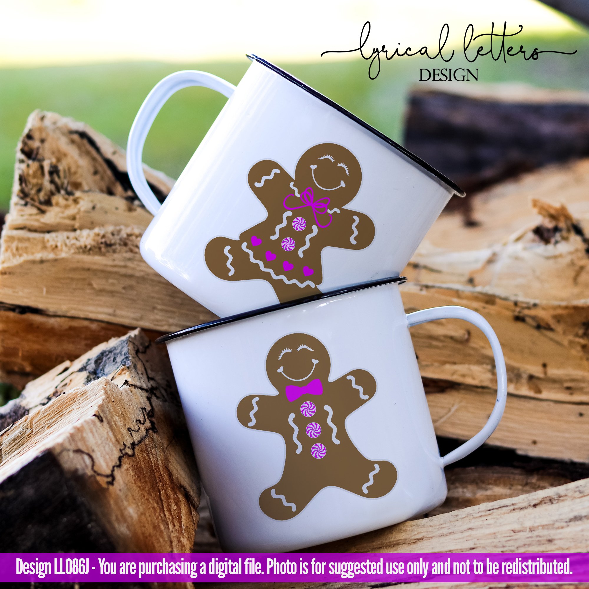 Gingerbread Boy and Girl Sweet Treats SVG Cut File LL093A (117895 ...