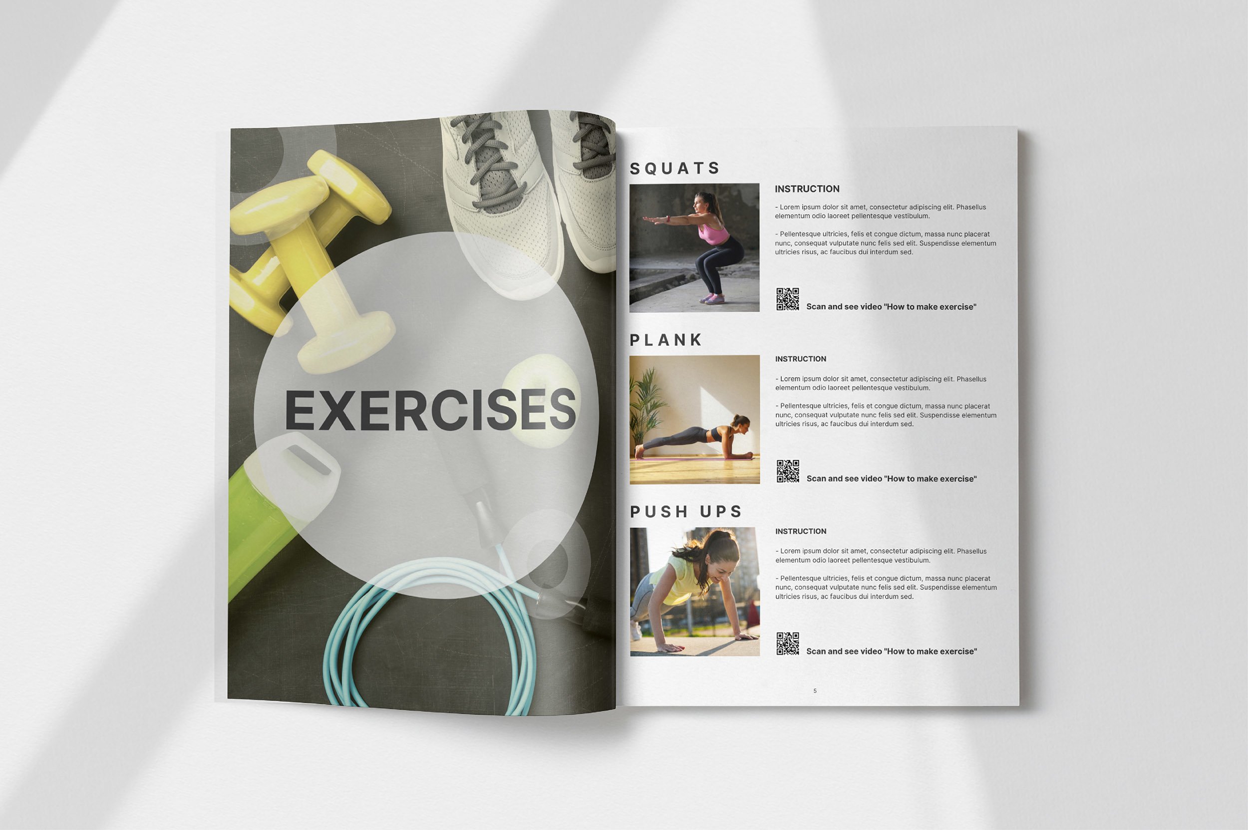 Fitness eBook, workbook canva template (1098720) | Canva Templates ...