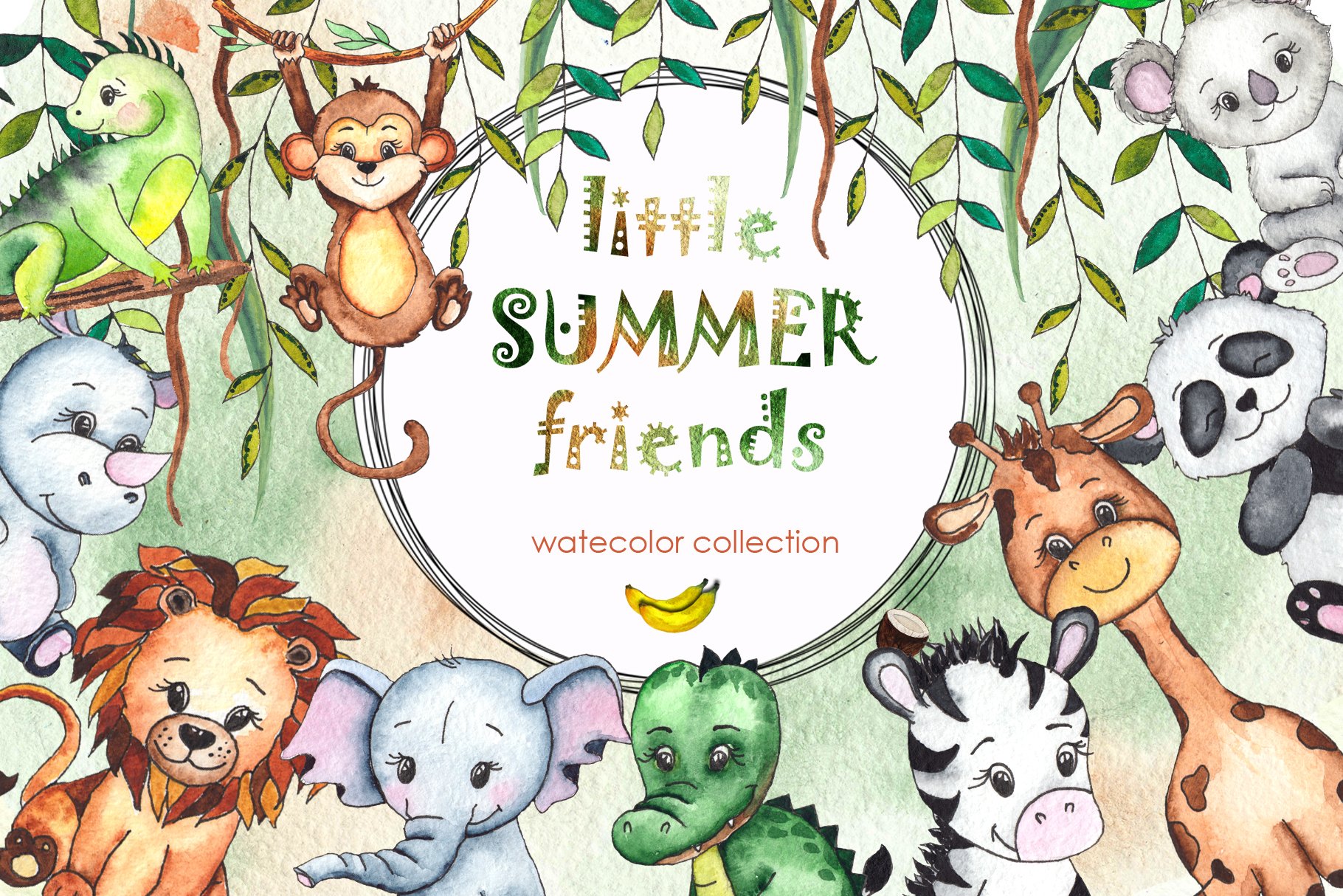 Watercolor animals BUNDLE (279225) | Illustrations | Design Bundles