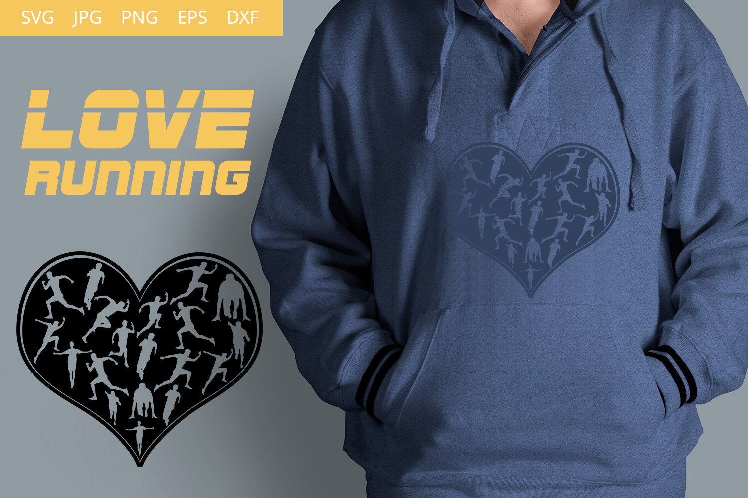 Love Running - Athletics Men SVG Vector (359793) | Illustrations ...