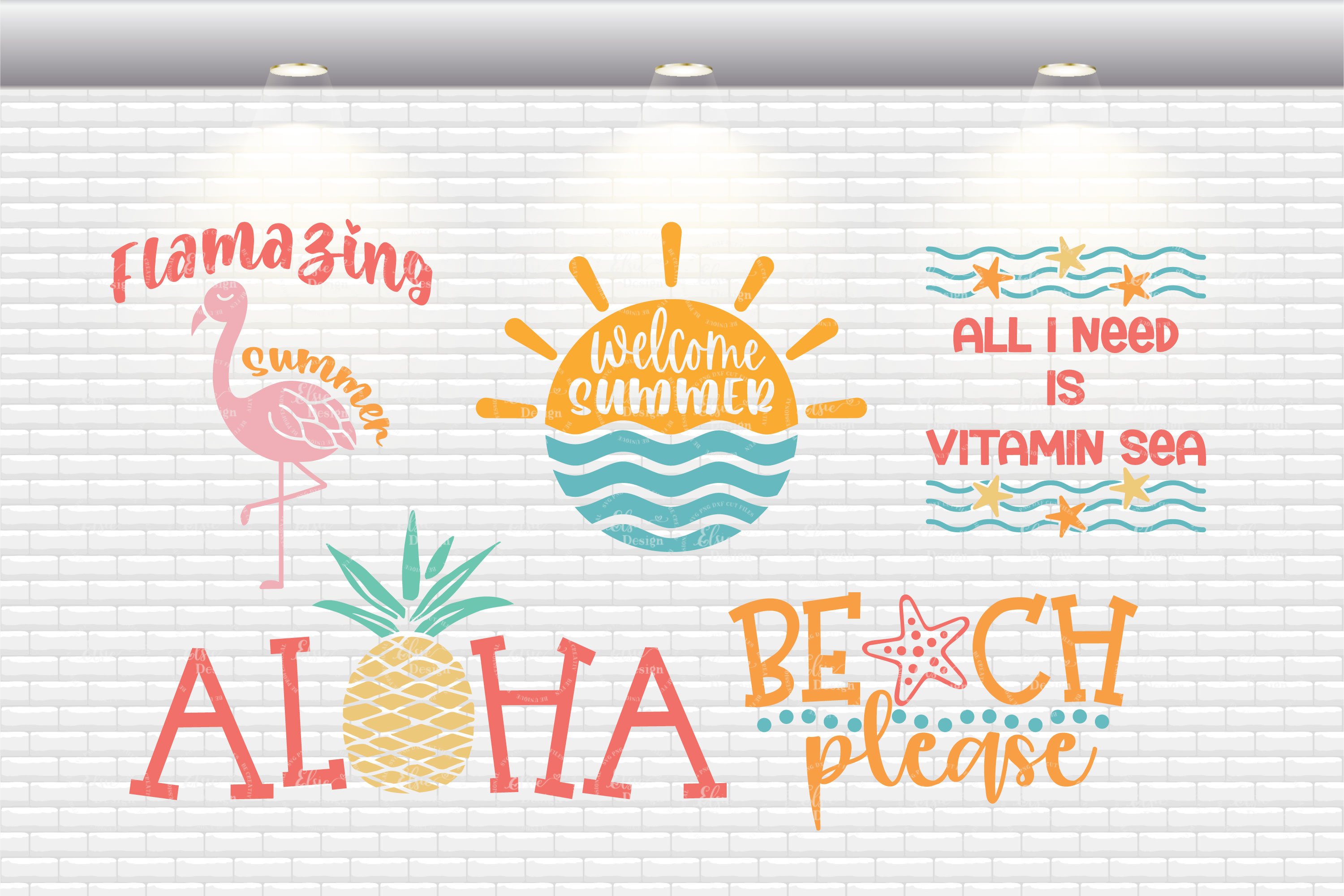 Summer Beach Bundle SVG Cut Files (730806) | Cut Files | Design Bundles