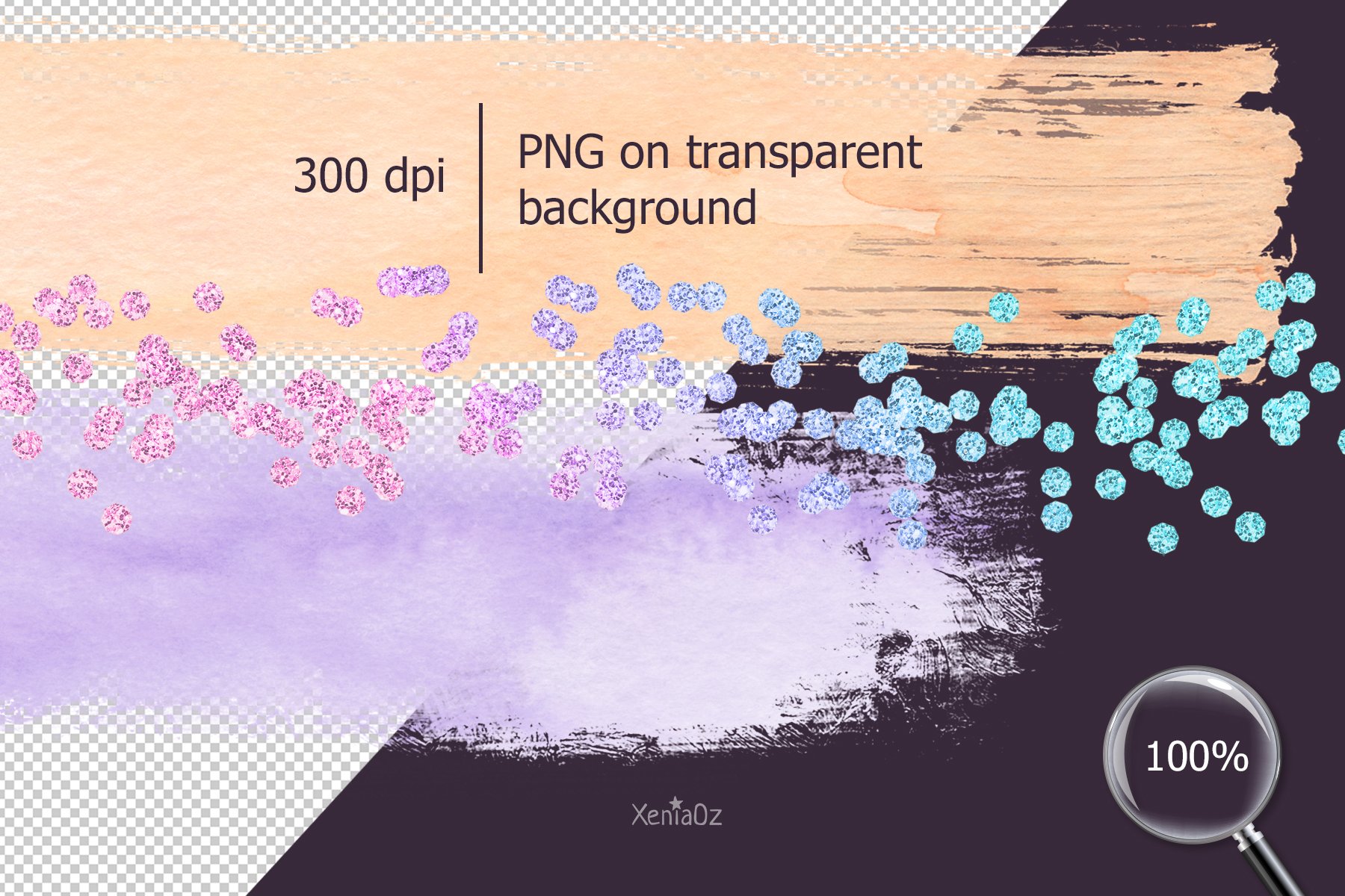Rainbow Brush Strokes Clipart, Pastel Watercolor, PNG (725947 ...