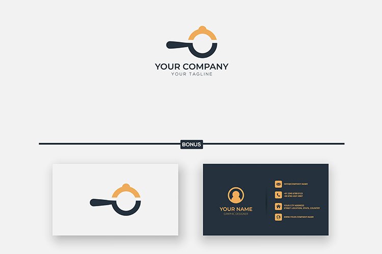 pan food restaurant logo kitchen (1419356) | Logos | Design Bundles