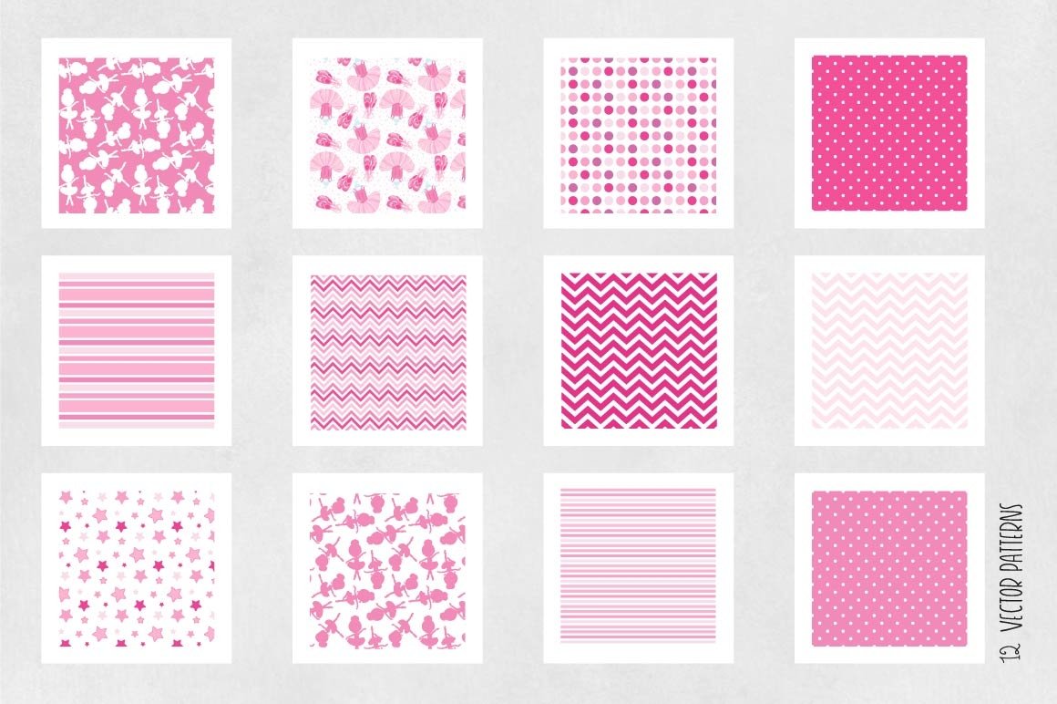 BALLET, digital papers (41020) | Patterns | Design Bundles