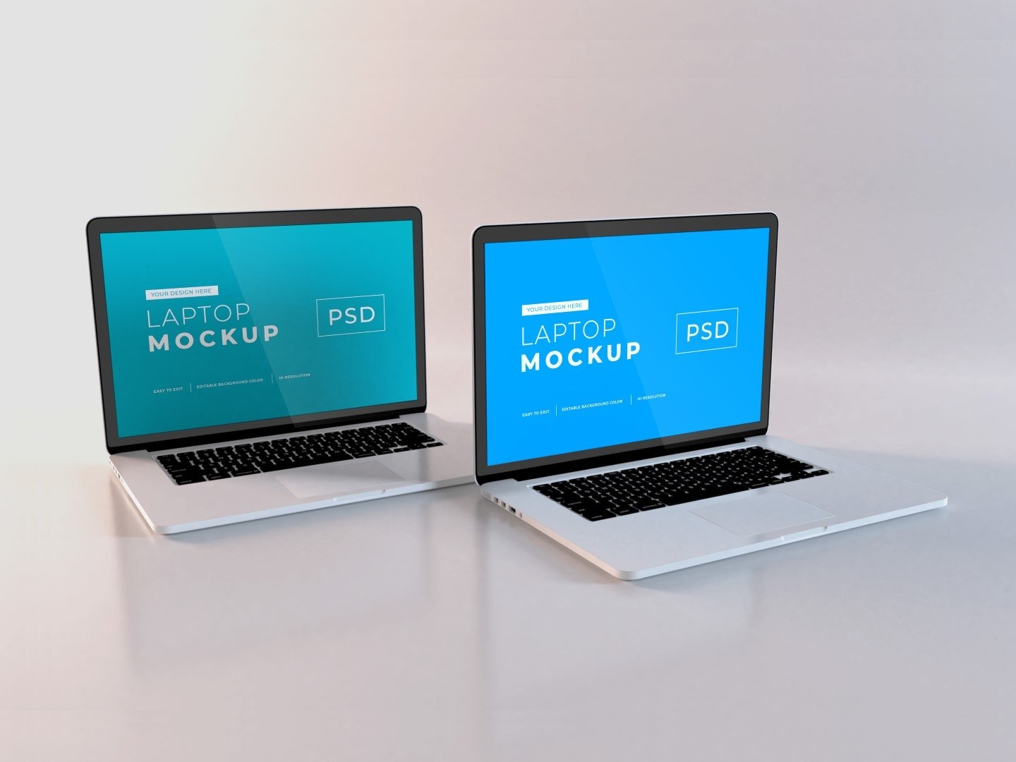 Macbook Pro Laptop Mockup Template Bundle Vol 1 (1080569) | Scenes ...