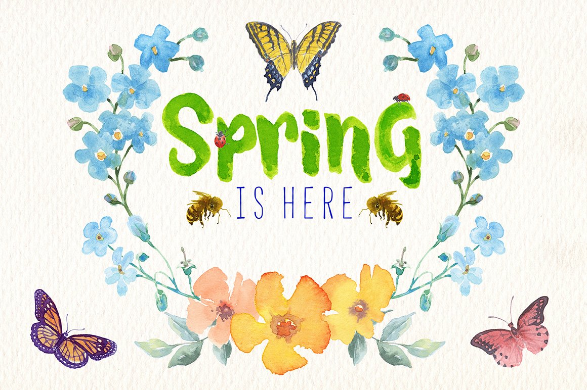 Spring Is Here Clip Art