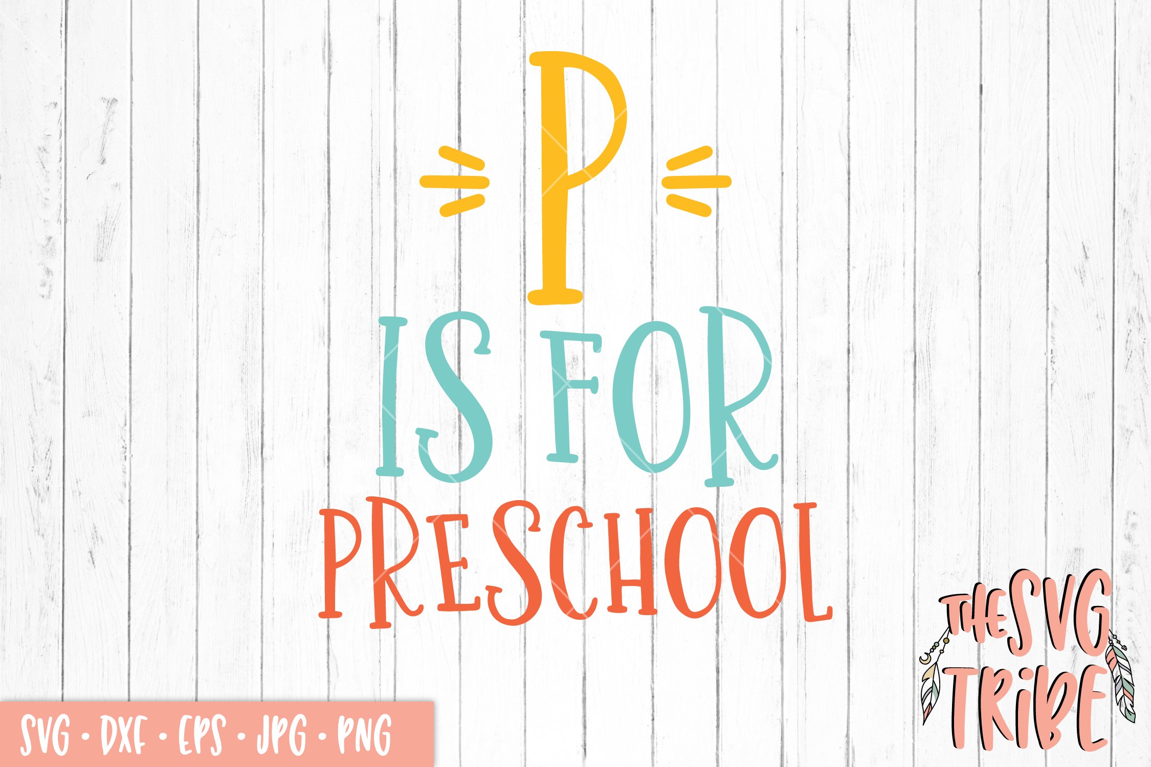 P is for Preschool (115126) | SVGs | Design Bundles