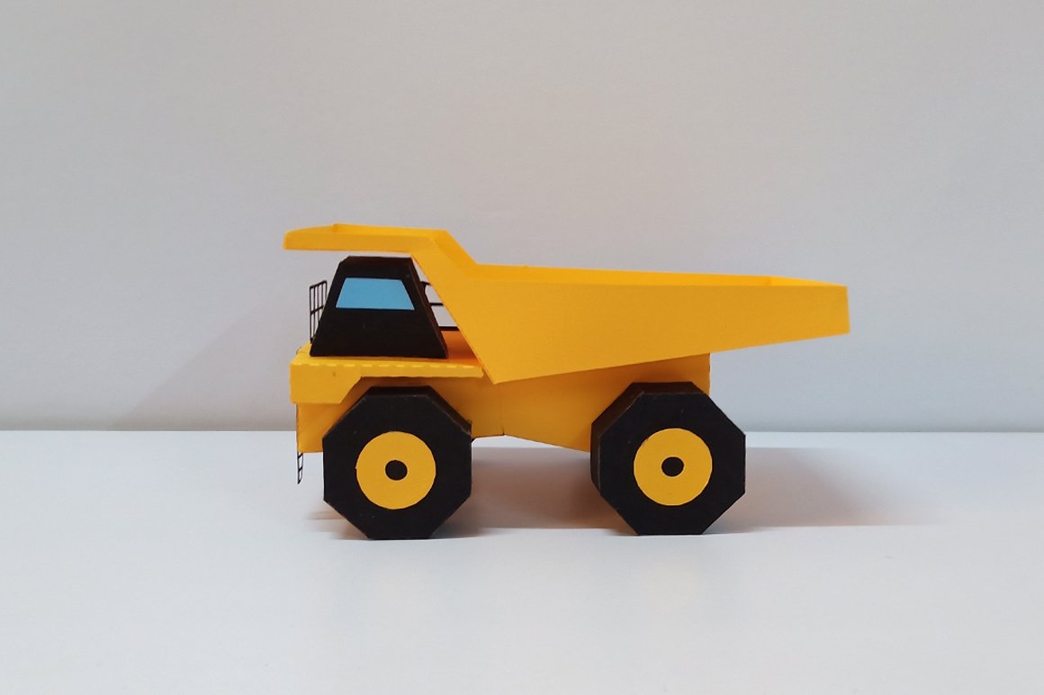 DIY Dump Truck - 3d papercraft (534903) | Printables | Design Bundles