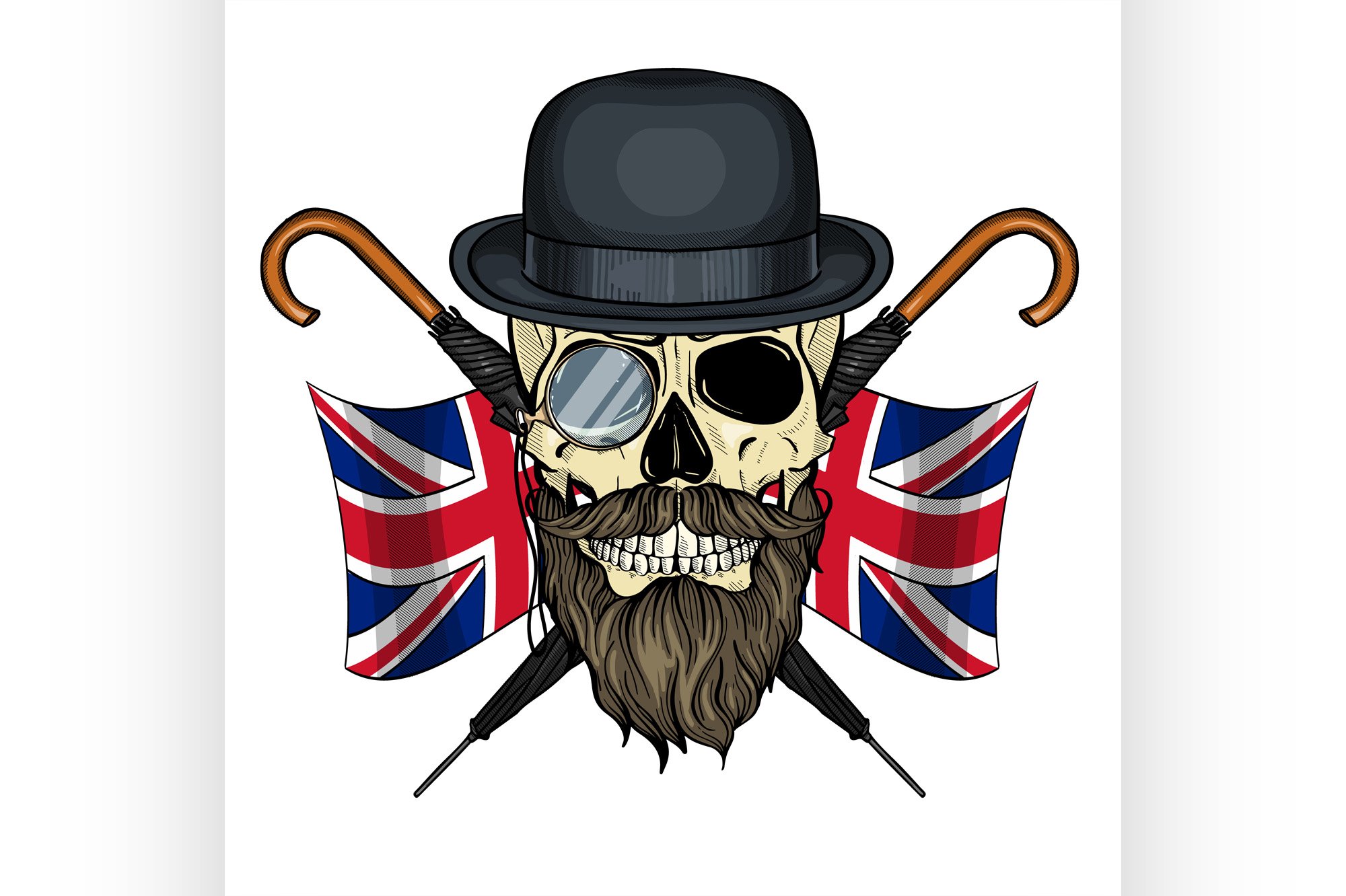 Sketch of british elements (930476) | Illustrations | Design Bundles