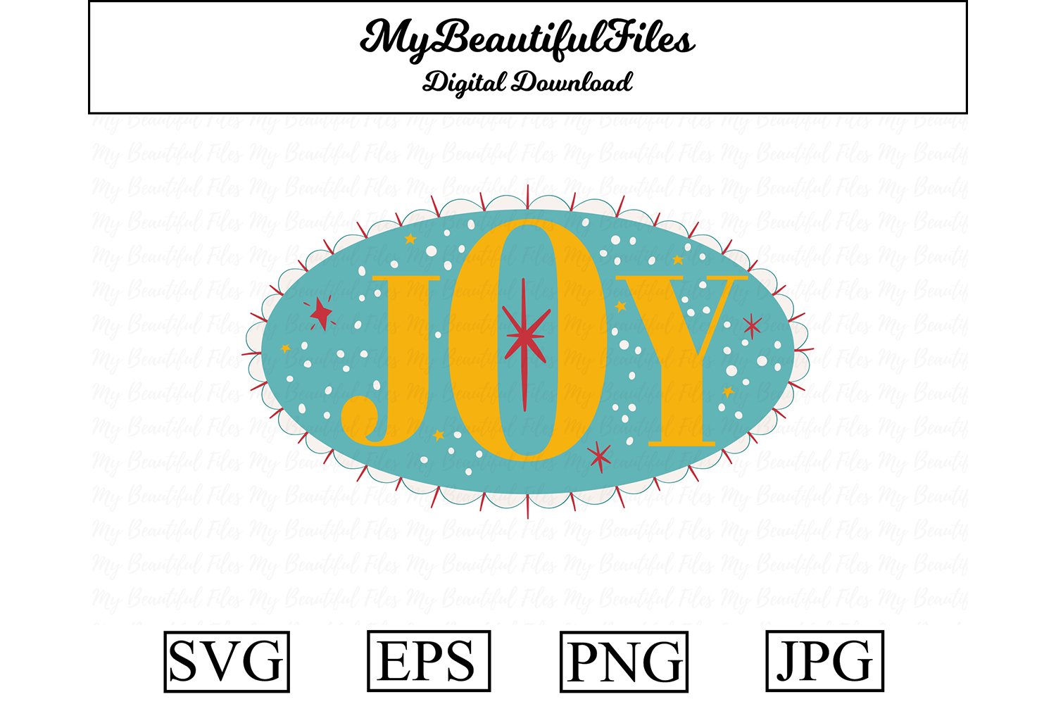 Joy sign SVG - Cute Christmas SVG, EPS, PNG and JPG (987136 ...