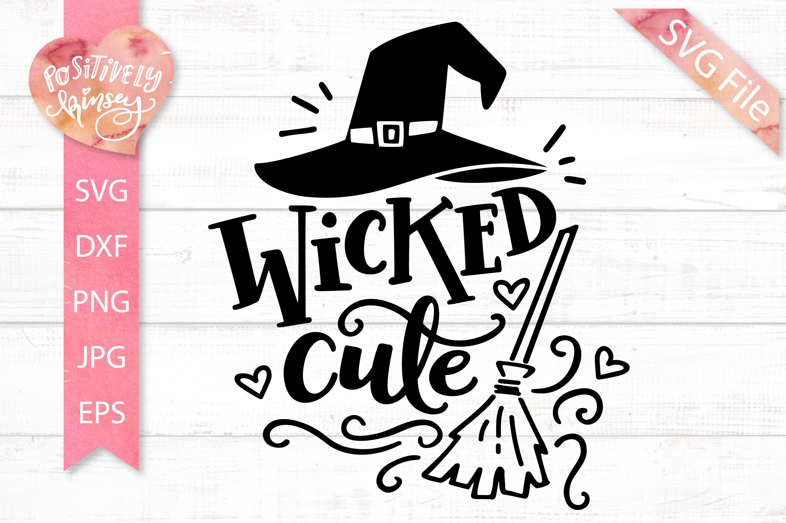 Wicked Cute SVG DXF PNG EPS JPG Baby Girls Halloween SVG (306577 ...