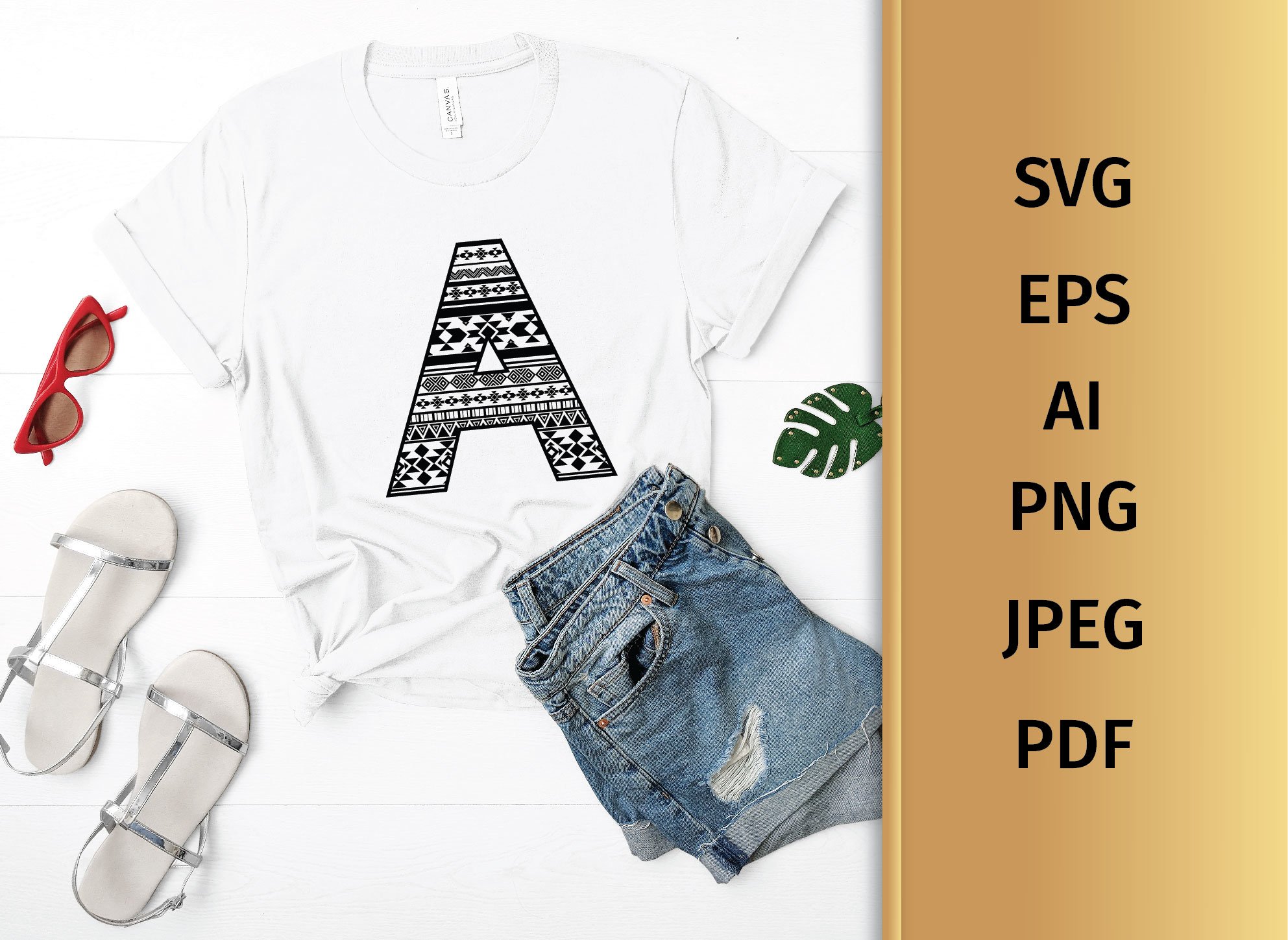 Aztec Alphabet (480046) | Illustrations | Design Bundles