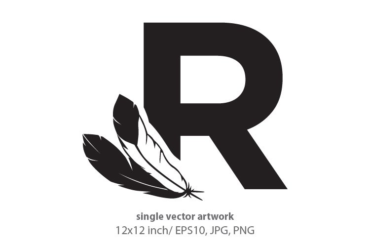 Letter R Clipart Black And White