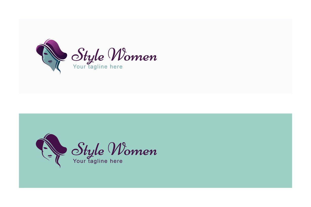 Style Women - Modern Lady Stock Logo Template (4639) | Logos | Design ...