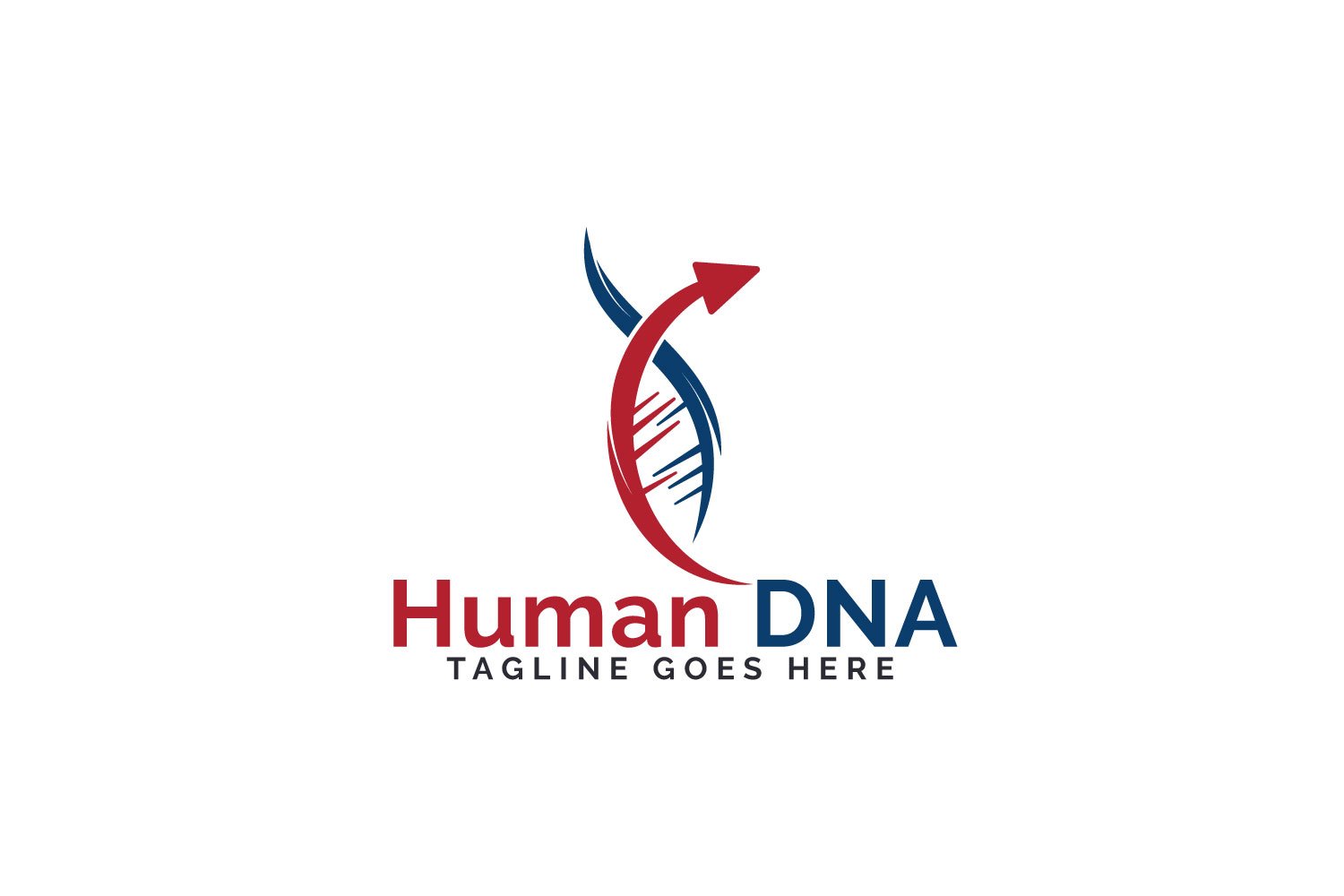 Human DNA Logo Design. (541941) | Logos | Design Bundles