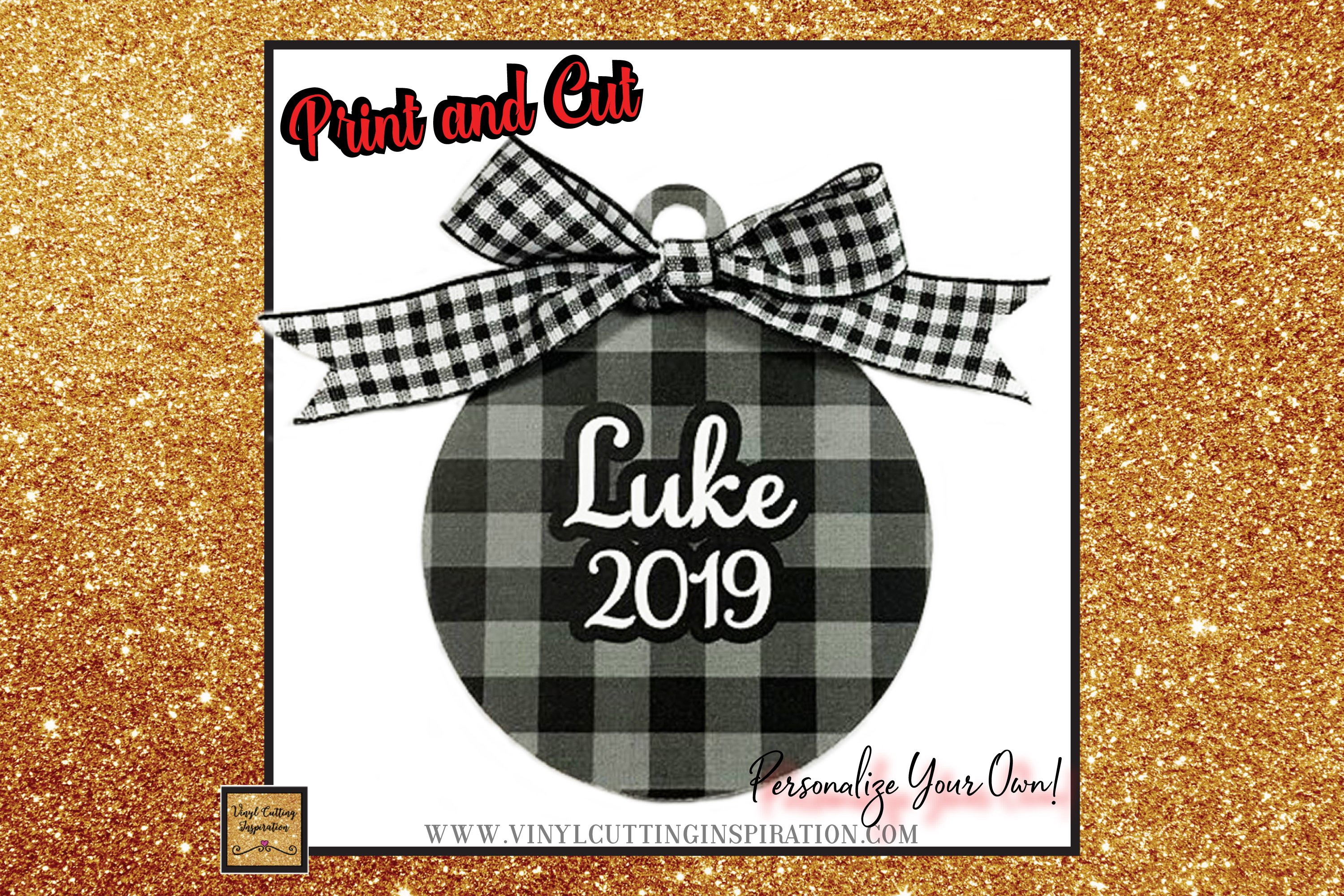 Buffalo Plaid Christmas Ornaments Print and Cut SVG Bundle (368979 ...
