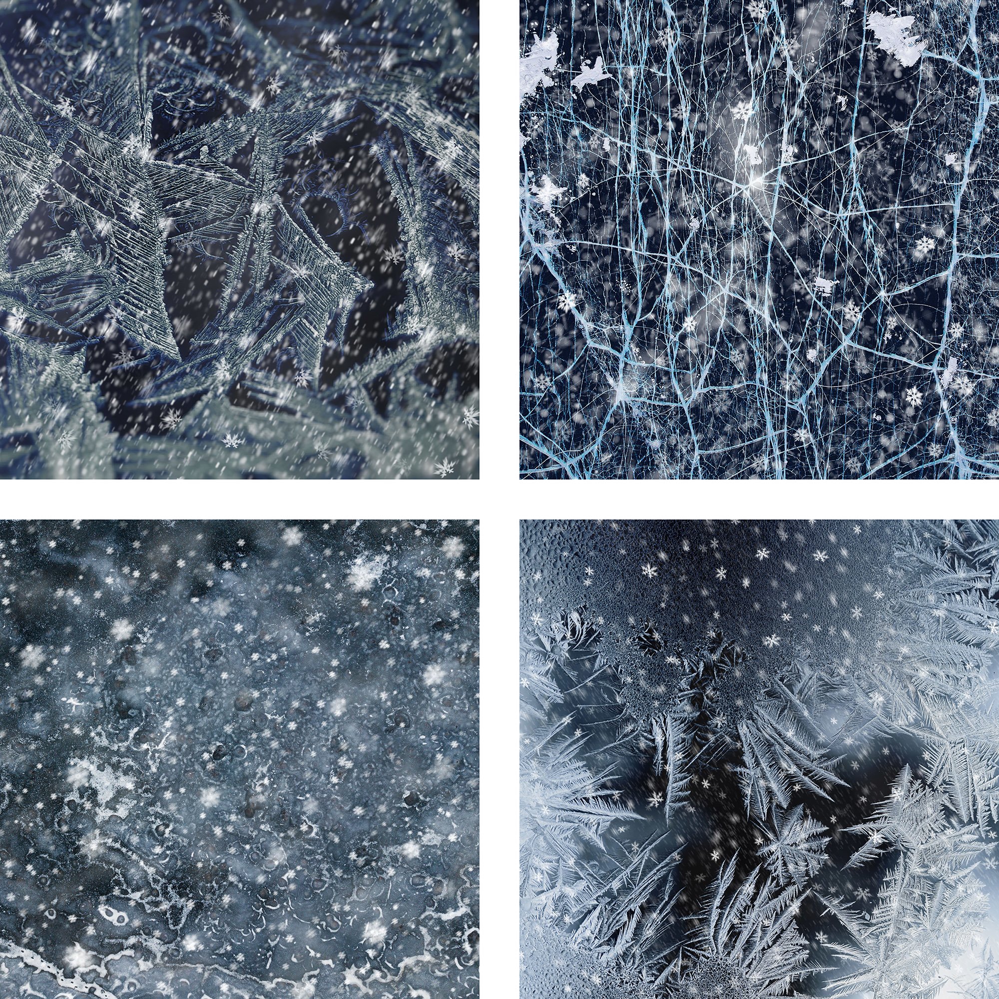 Ice Backgrounds, Frozen Textures (301282) | Backgrounds | Design Bundles