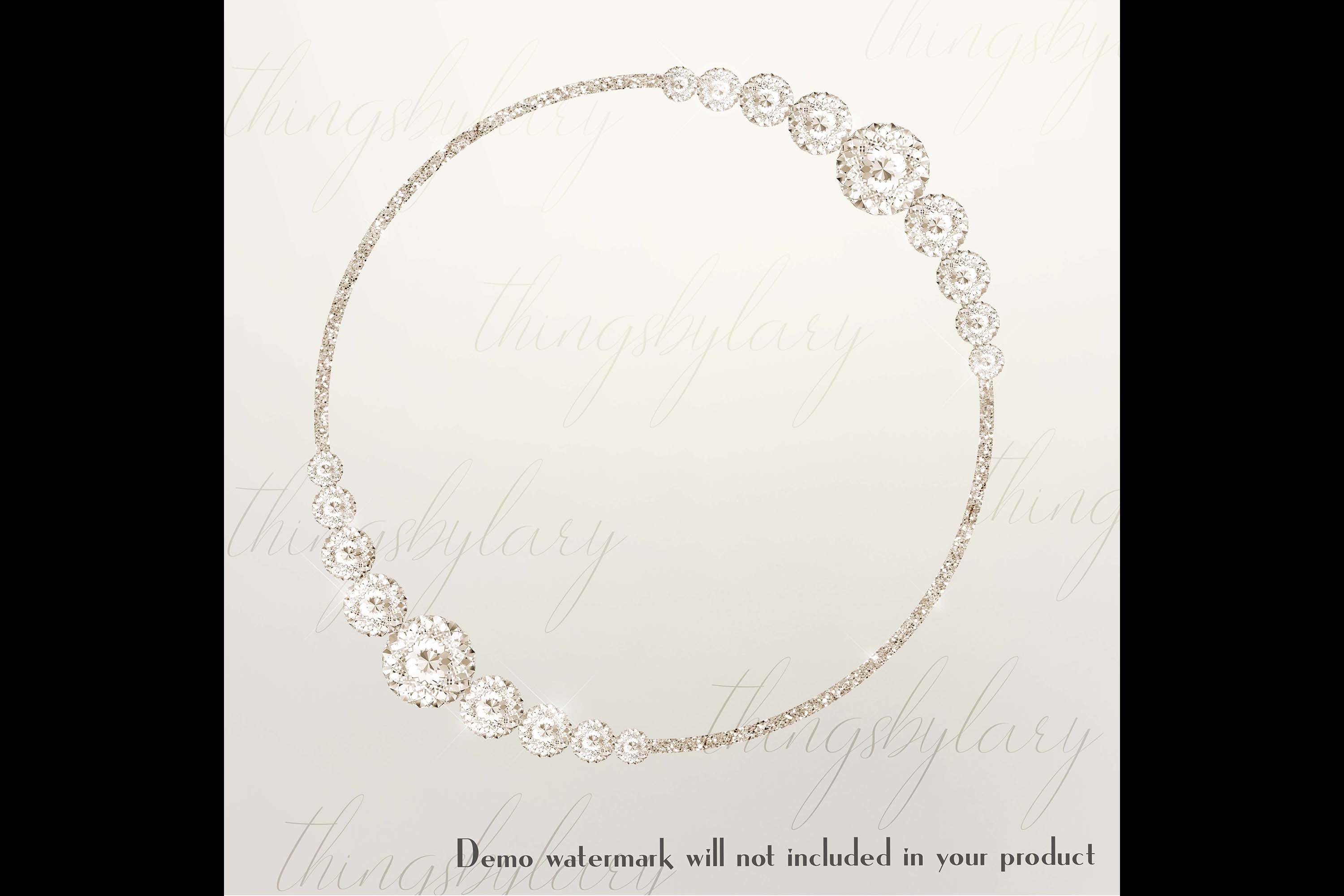 100 Diamond & Glitter Circle Frames Royal Victorian Clip art (564274 ...