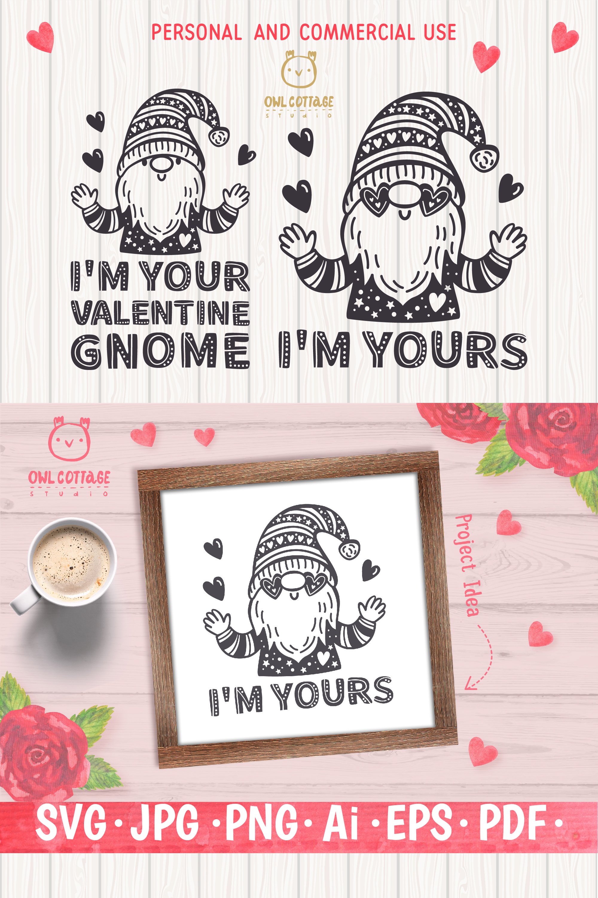 Valentine Gnomes svg , Valentine's Day Svg, Valentine Letter (419123 ...