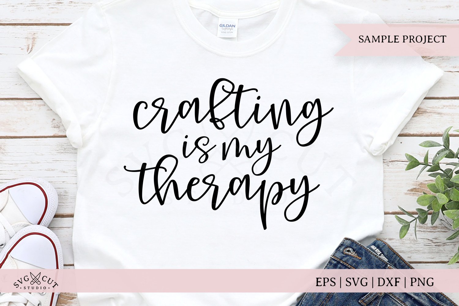 Crafting is my Therapy SVG Files (424495) | Cut Files | Design Bundles