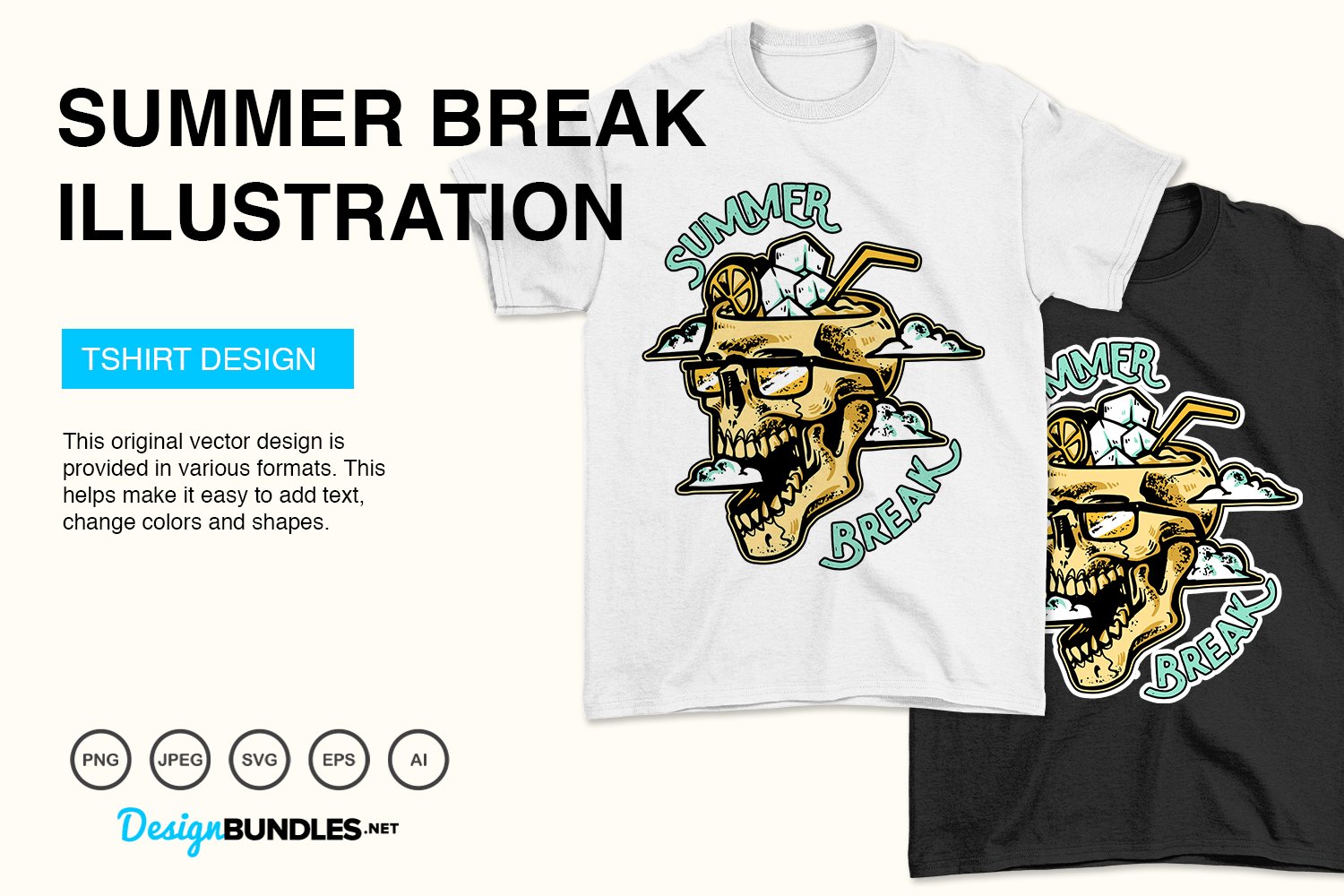 Summer Break Vector Illustration